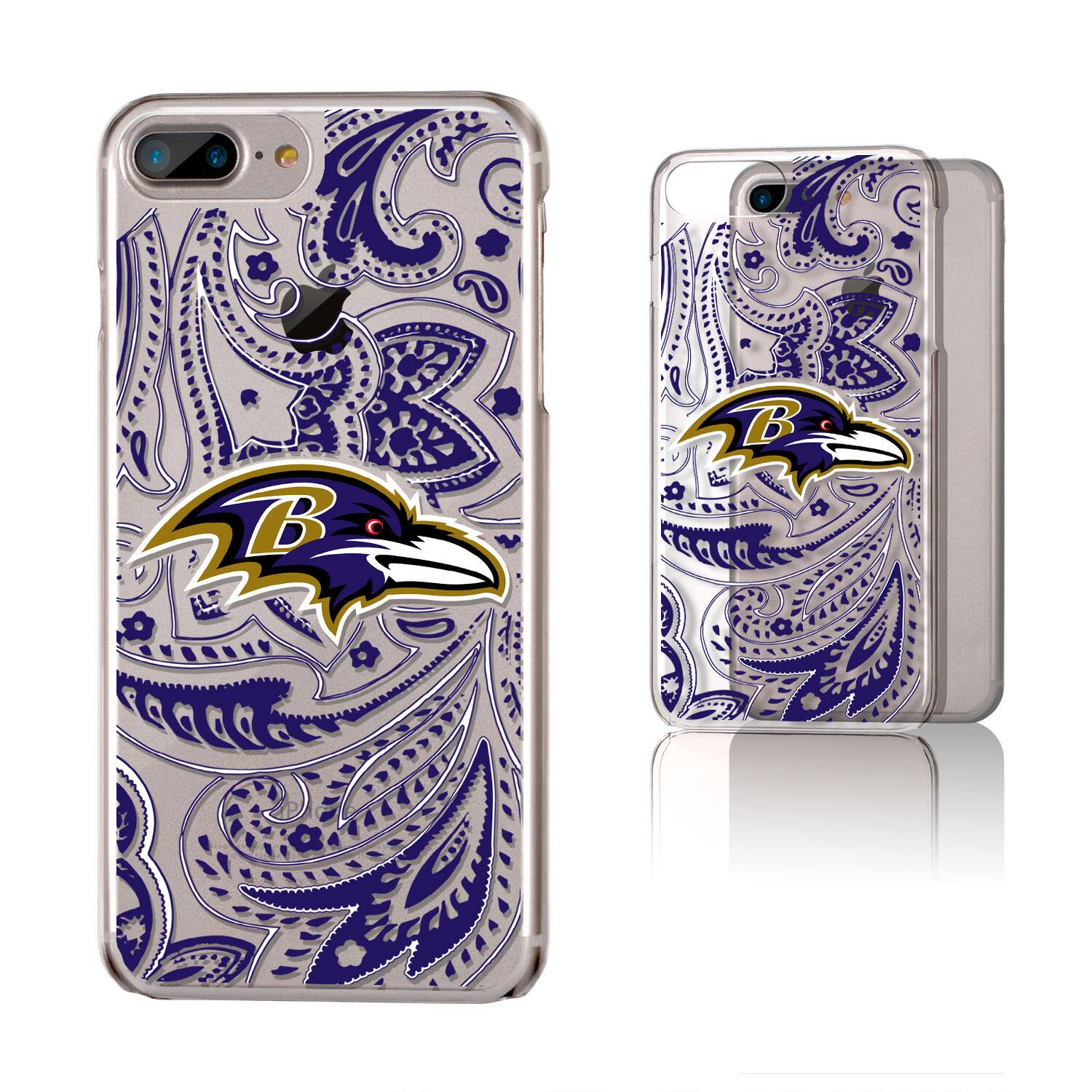 Keyscaper NFL Baltimore Ravens iPhone Clear Paisley Design Case 16 Pro ...