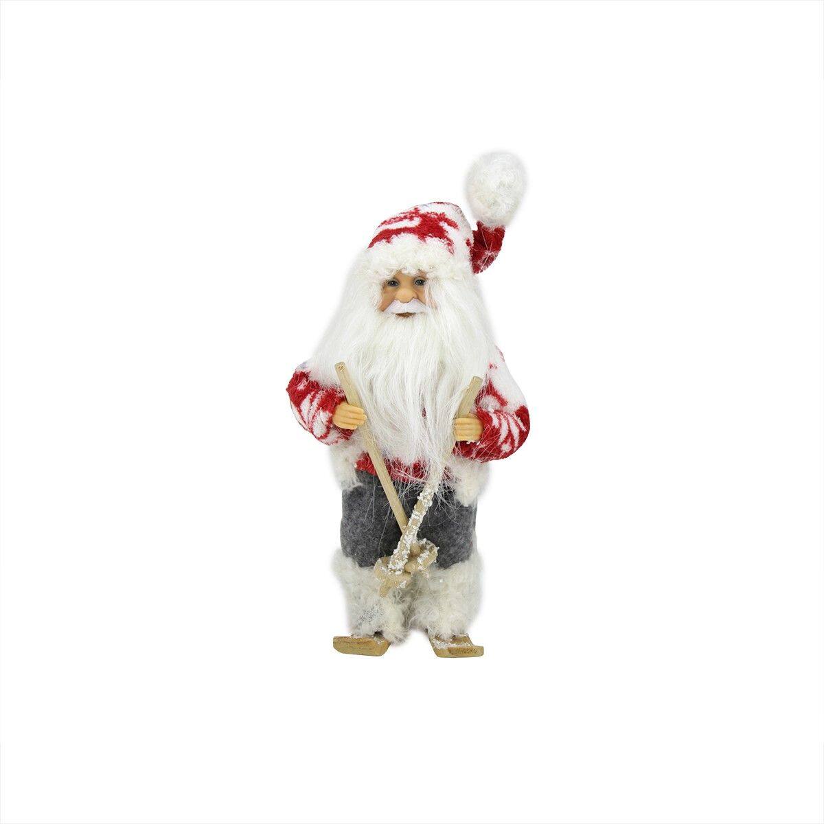 Northlight Frontier Reindeer Skiing Santa Claus Christmas Figurine 9 ...