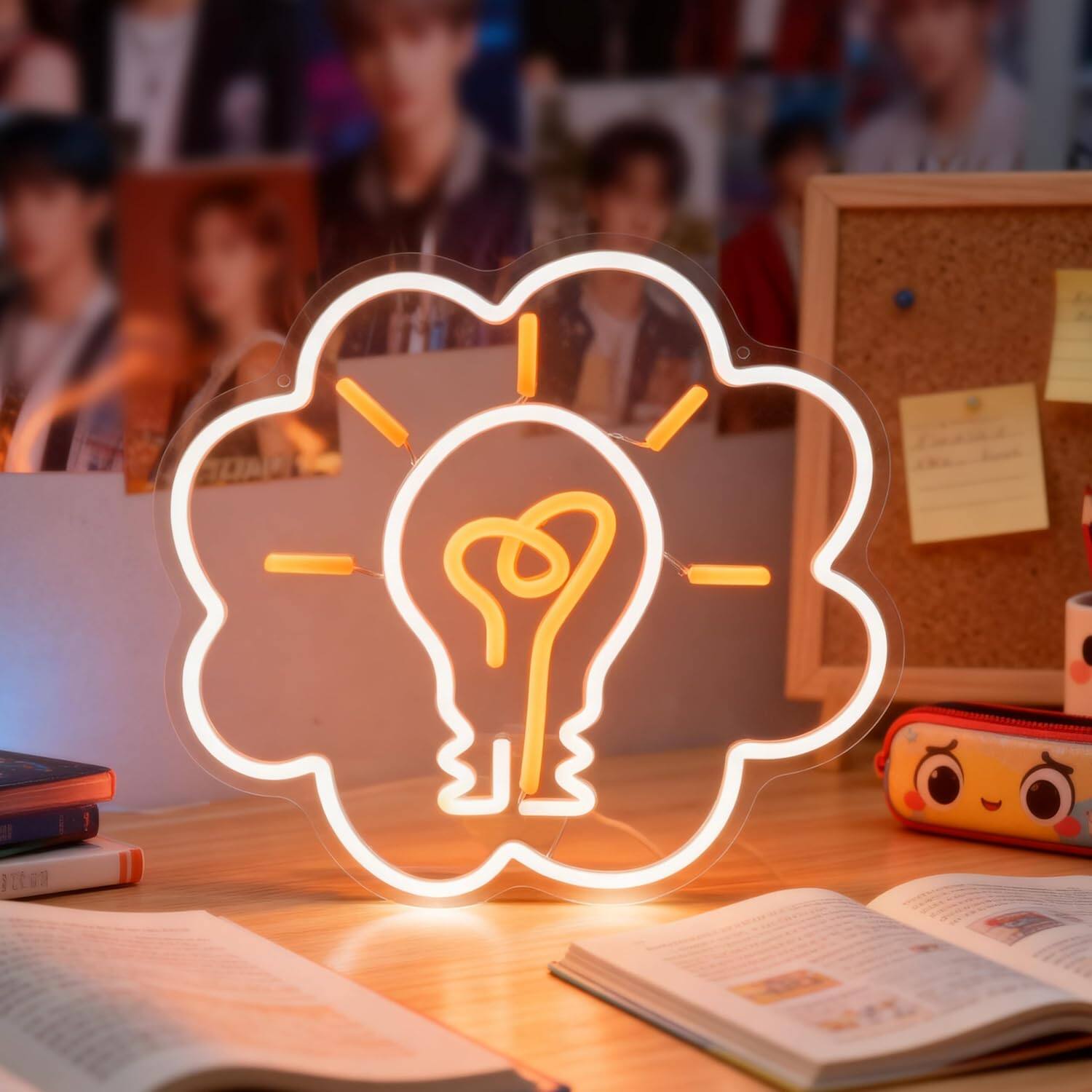 Auledio Cute Cloud Neon Lights for Wall Decor, Dimmable Clouds Buld ...