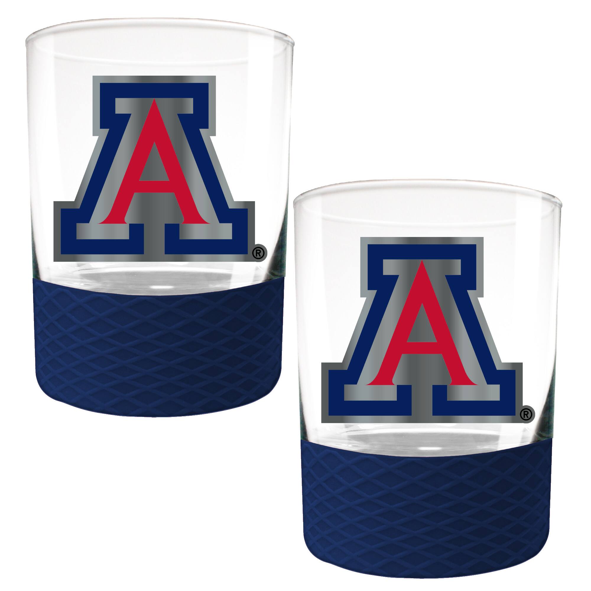 Great American Products Arizona Wildcats 2 Pack 14oz. Rocks Glass Set ...