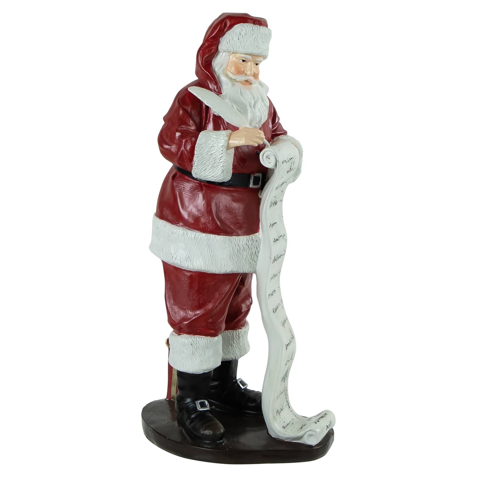 Northlight Santa Claus with Naughty or Nice List Christmas Figure 14 ...
