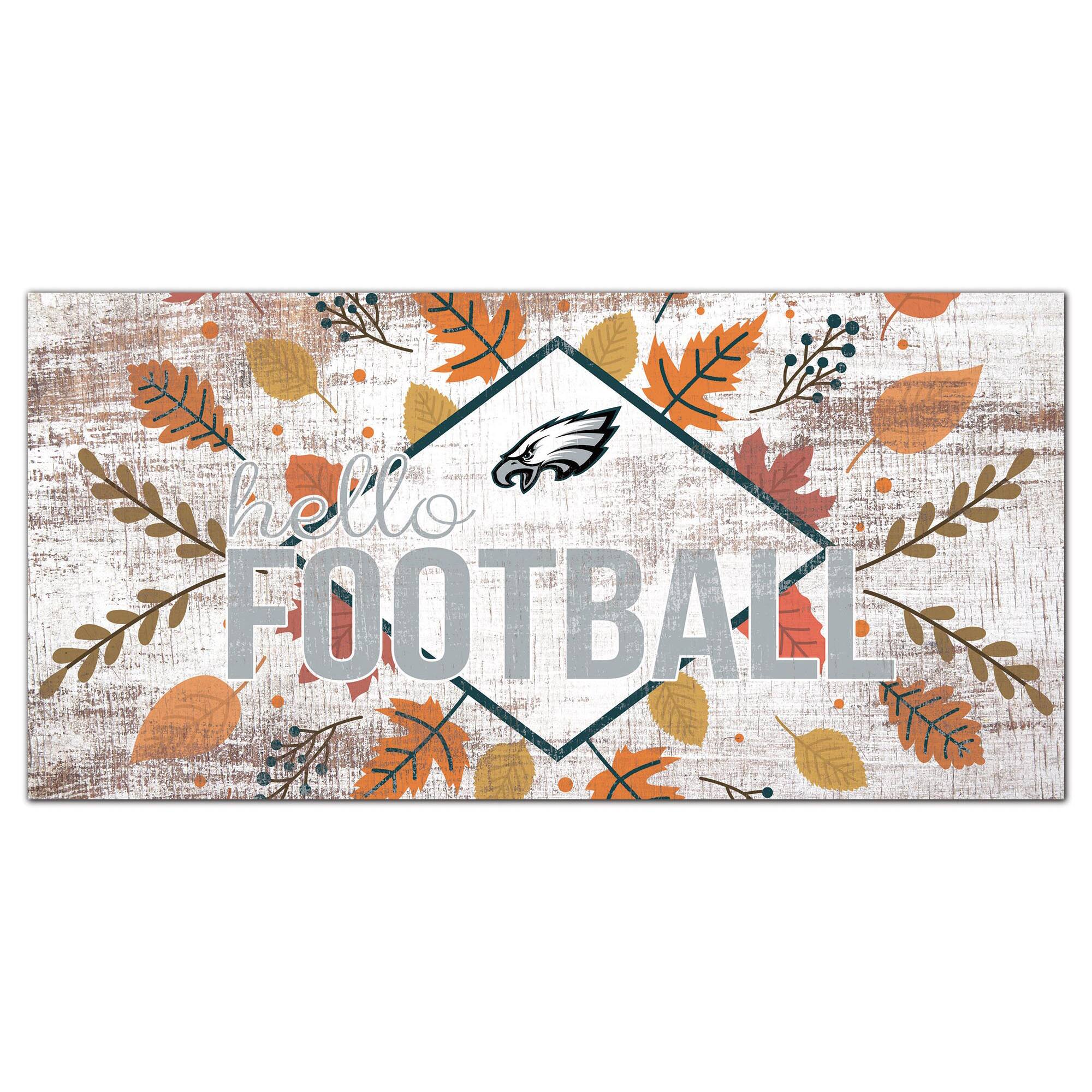 Fan Creations Philadelphia Eagles 6'' x 12'' Hello Football Wall Art ...