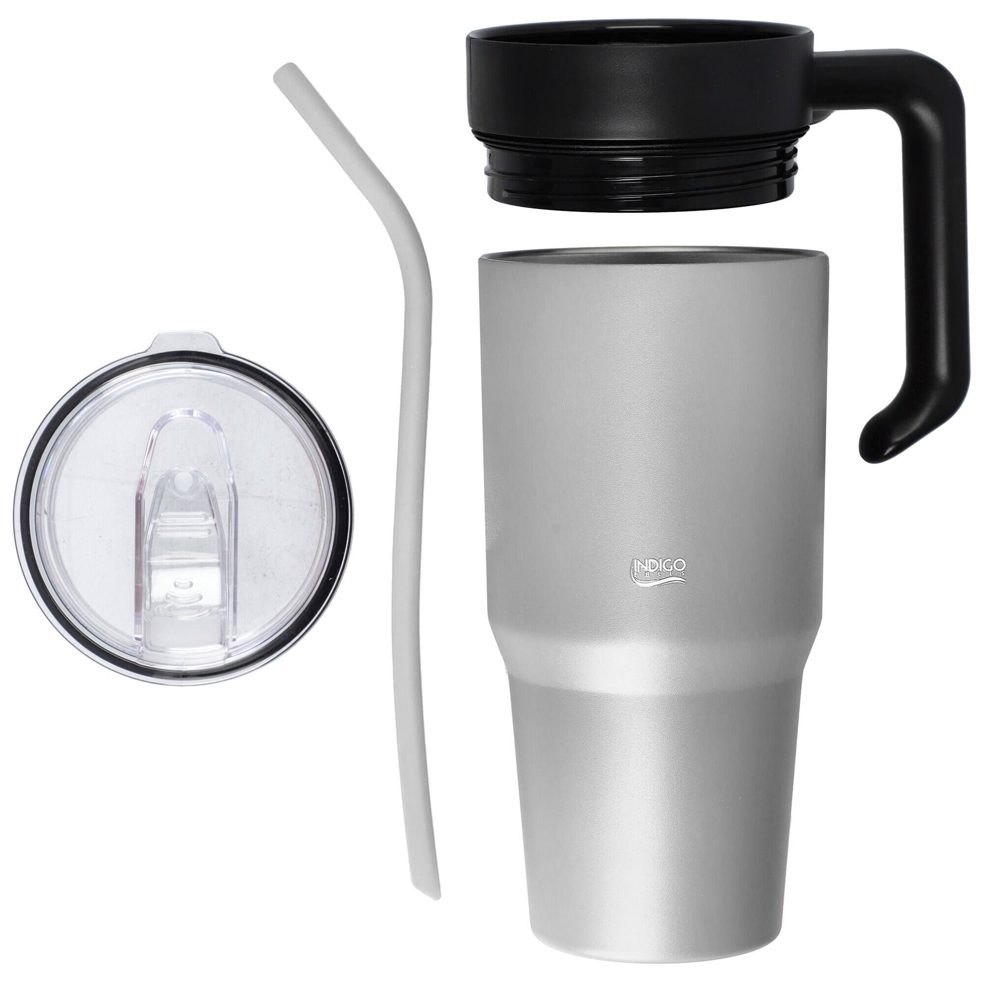 Indigo Falls Wisconsin Badgers 36oz. Logo Combo Stainless Steel Tumbler ...