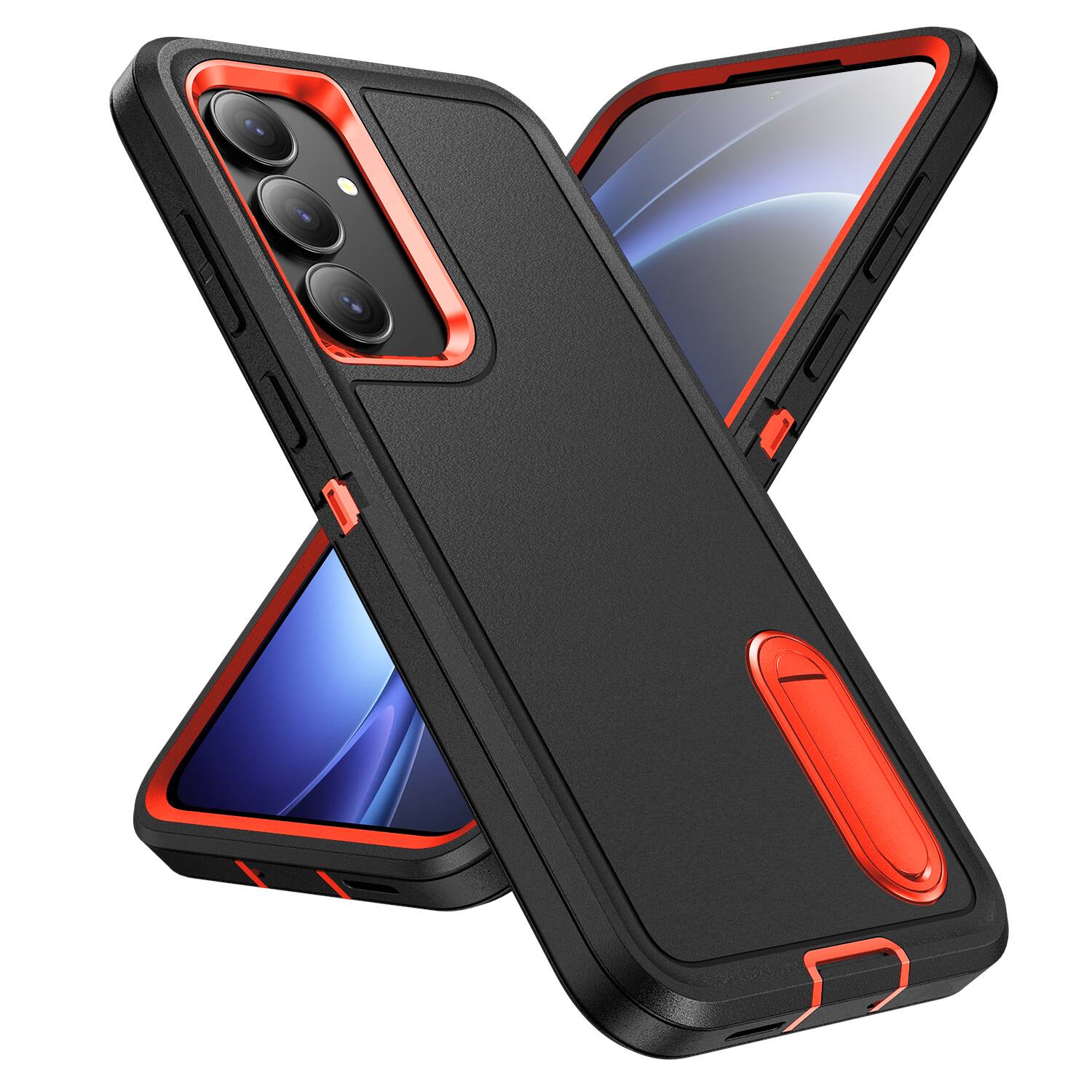Dteck Heavy Duty Case for Samsung Galaxy S25 FE with Foldable Kickstand ...