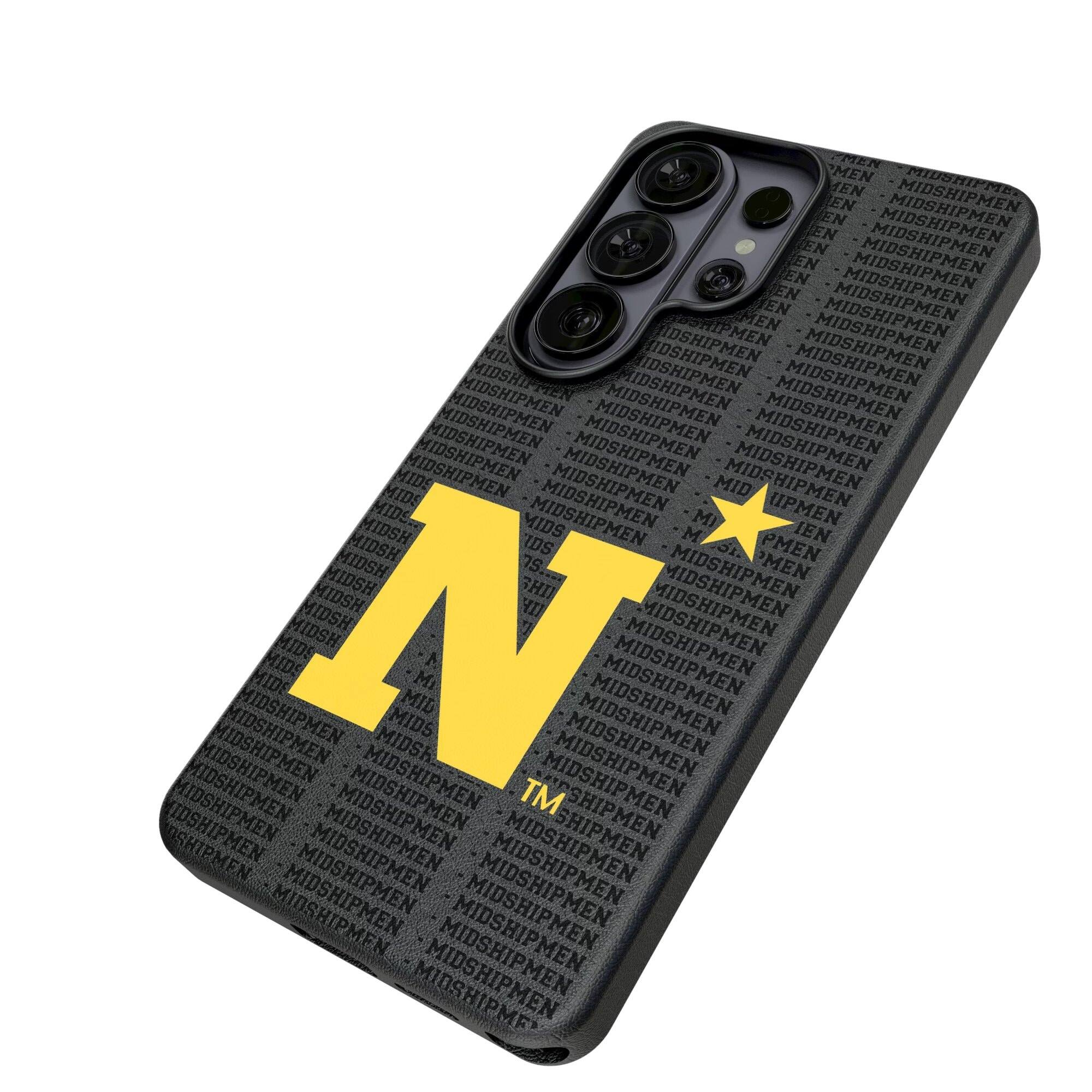 Keyscaper NCAA Navy Midshipmen Text Backdrop Galaxy Magnetic Bump Case ...