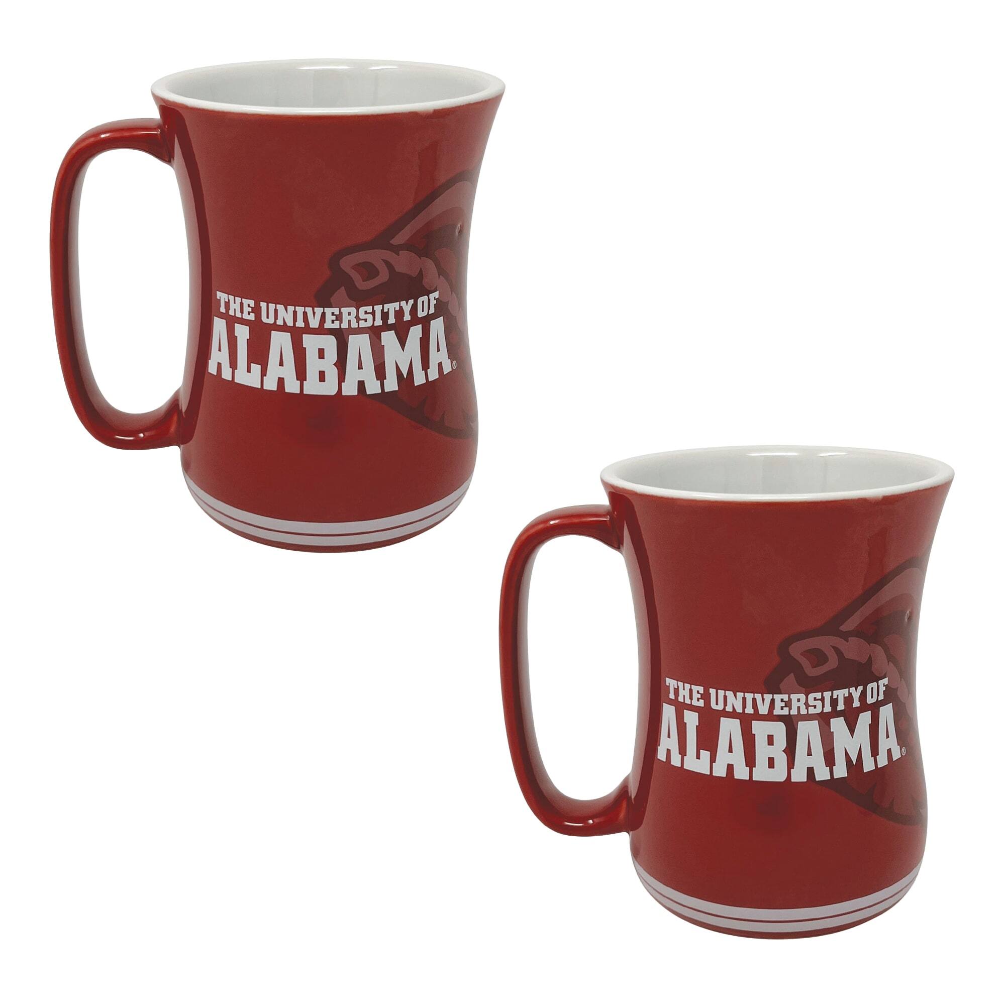 Indigo Falls Alabama Crimson Tide 16oz. Sculpted Barista Mug Two Pack ...