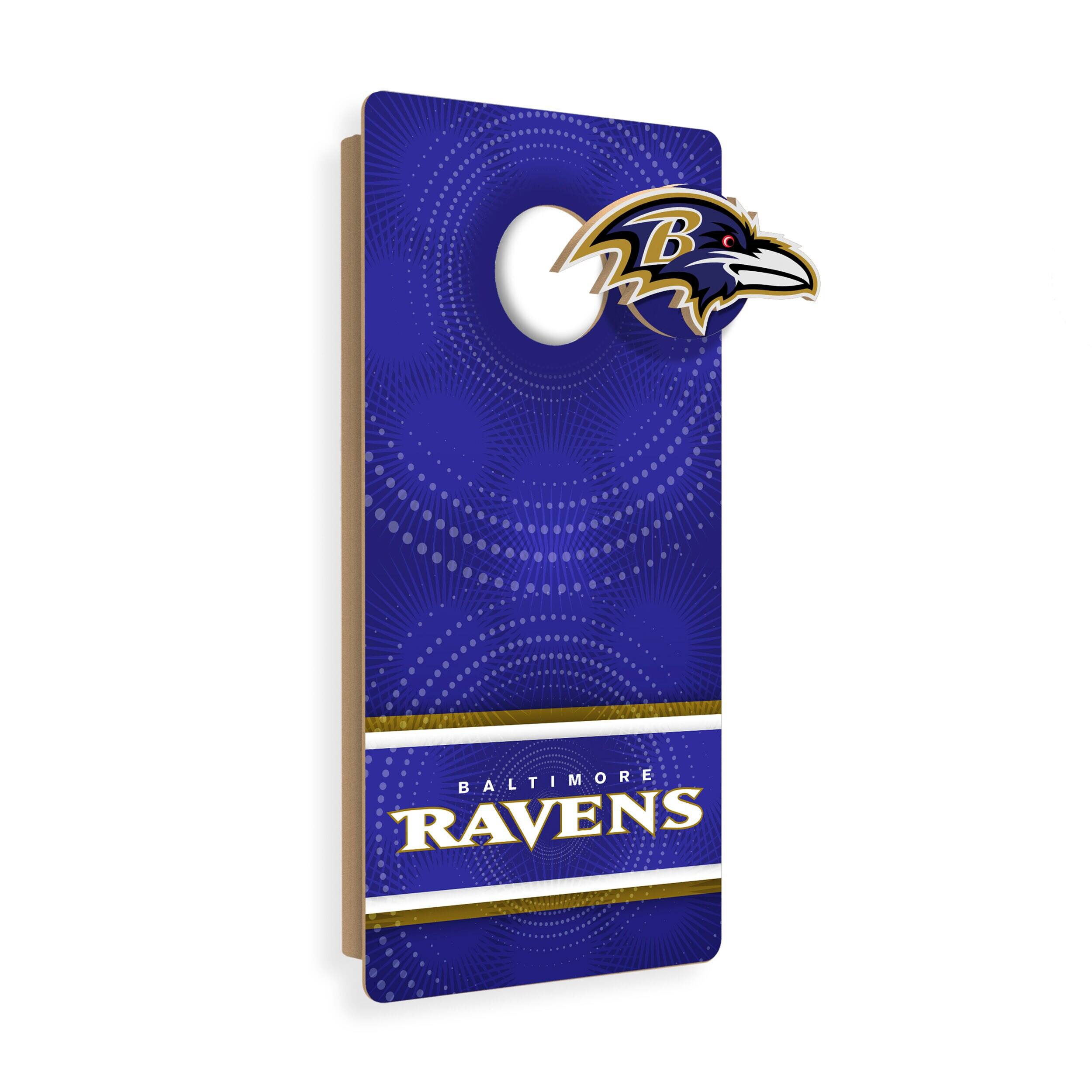 Fan Creations Baltimore Ravens Wall Hanging Cornhole Board Multicolor ...