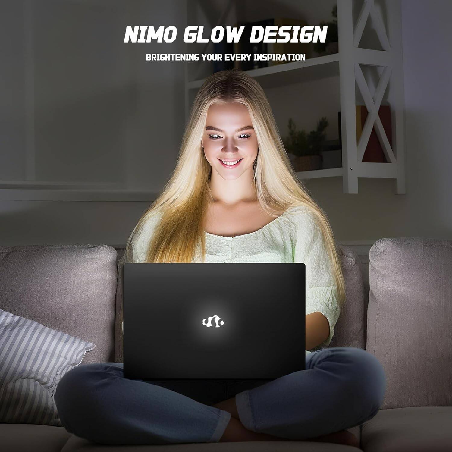 NIMO 15.6" FHD IPS Student Laptop 8GB RAM 256GB SSD, 4 Cores 13th Gen ...