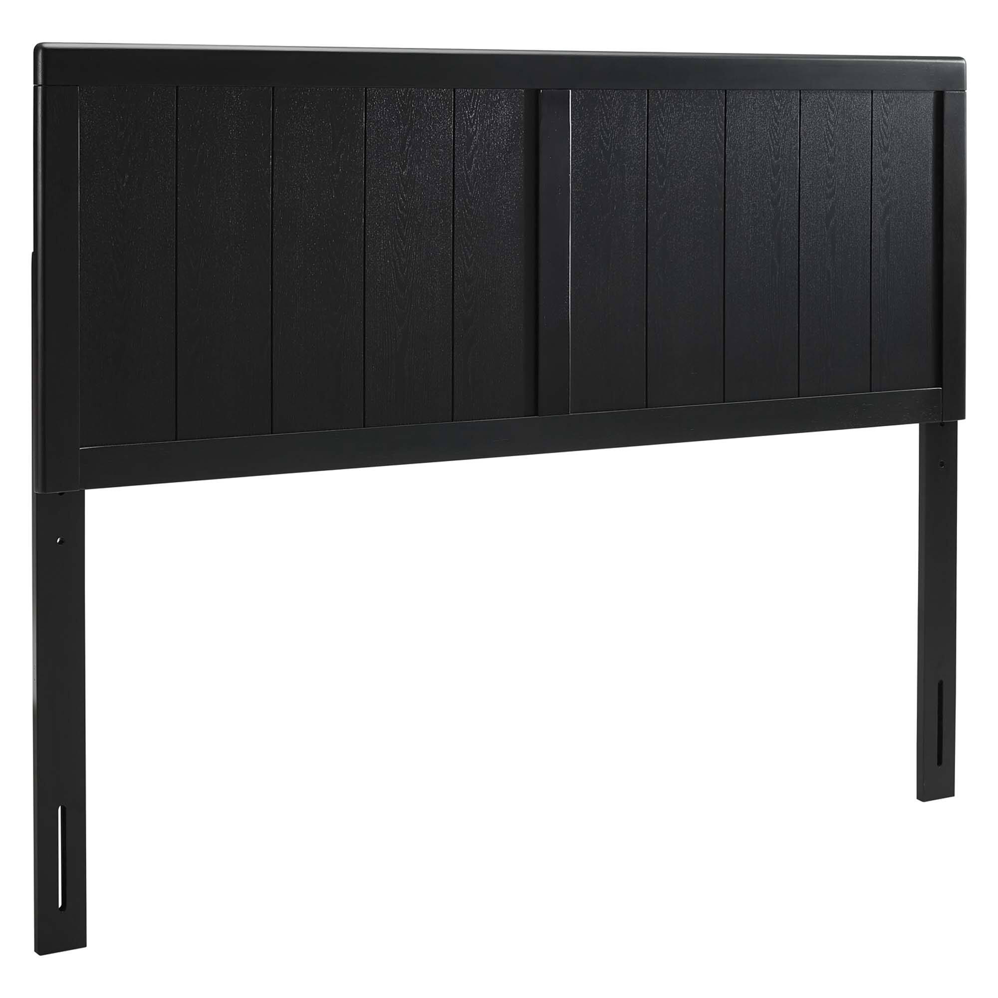 Robbie Wood Queen Headboard by Modway Black MOD-6218 - Best Buy