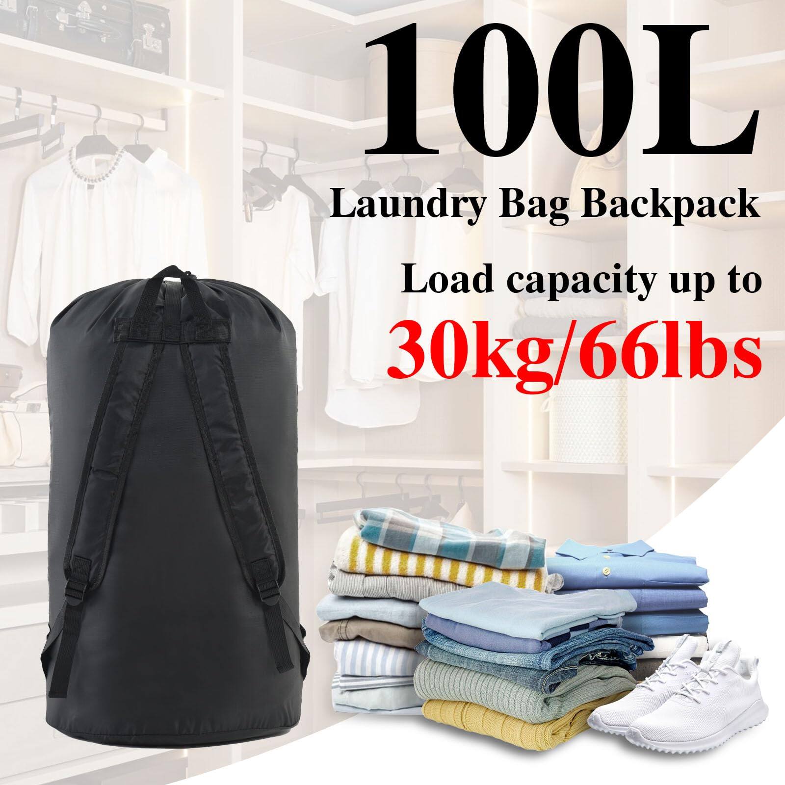 Pacoar Cade 100l Laundry Bag Backpack 16x32 Inch Extra Large With ...