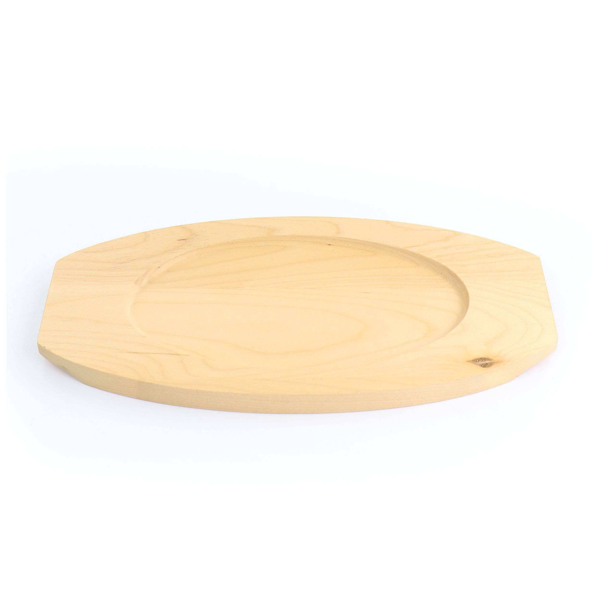 Martha Stewart Enameled Cast Iron 2 Piece Au Gratin Birch Wood Trivet ...