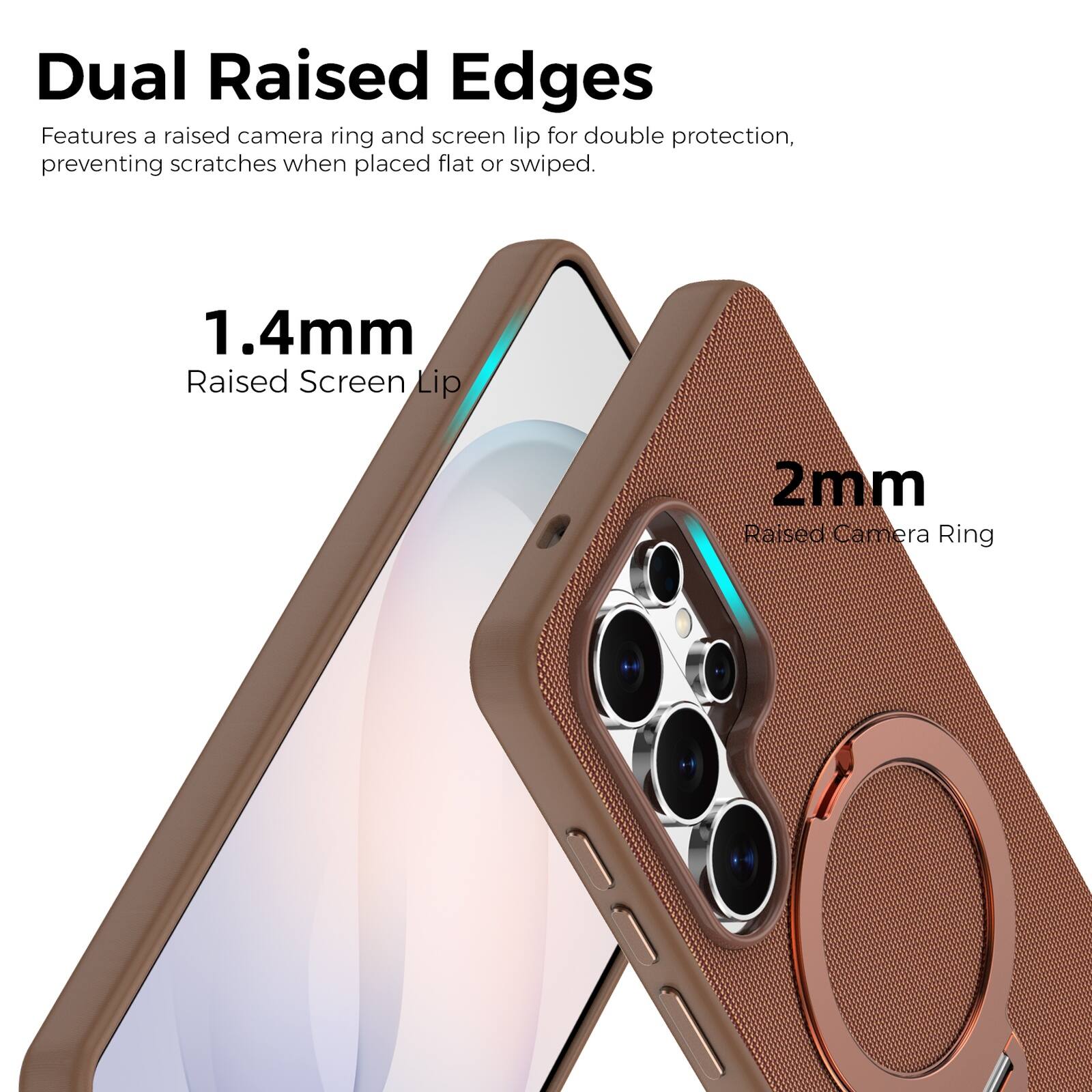 Dteck Fabric Texture Magnetic Case for Samsung Galaxy S26 Ultra ...
