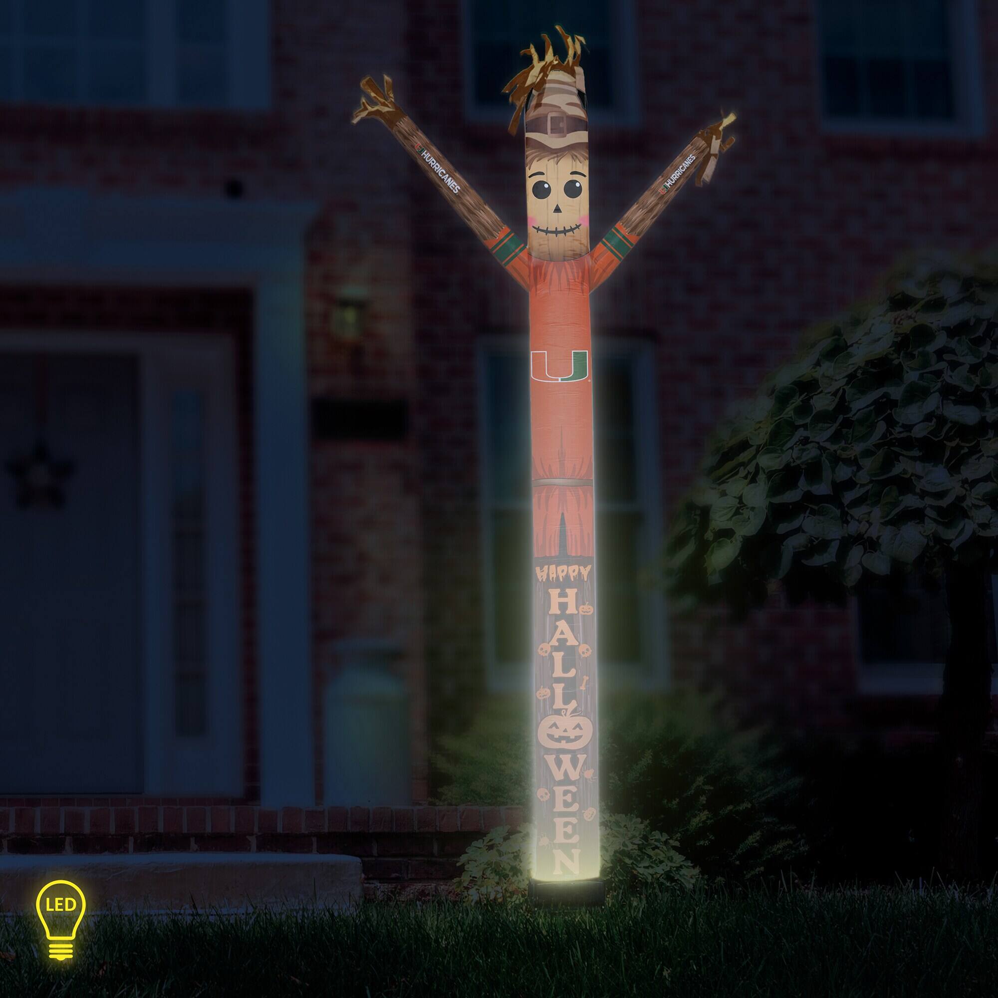 Sporticulture Miami Hurricanes Halloween Scarecrow Inflatable Crazy ...