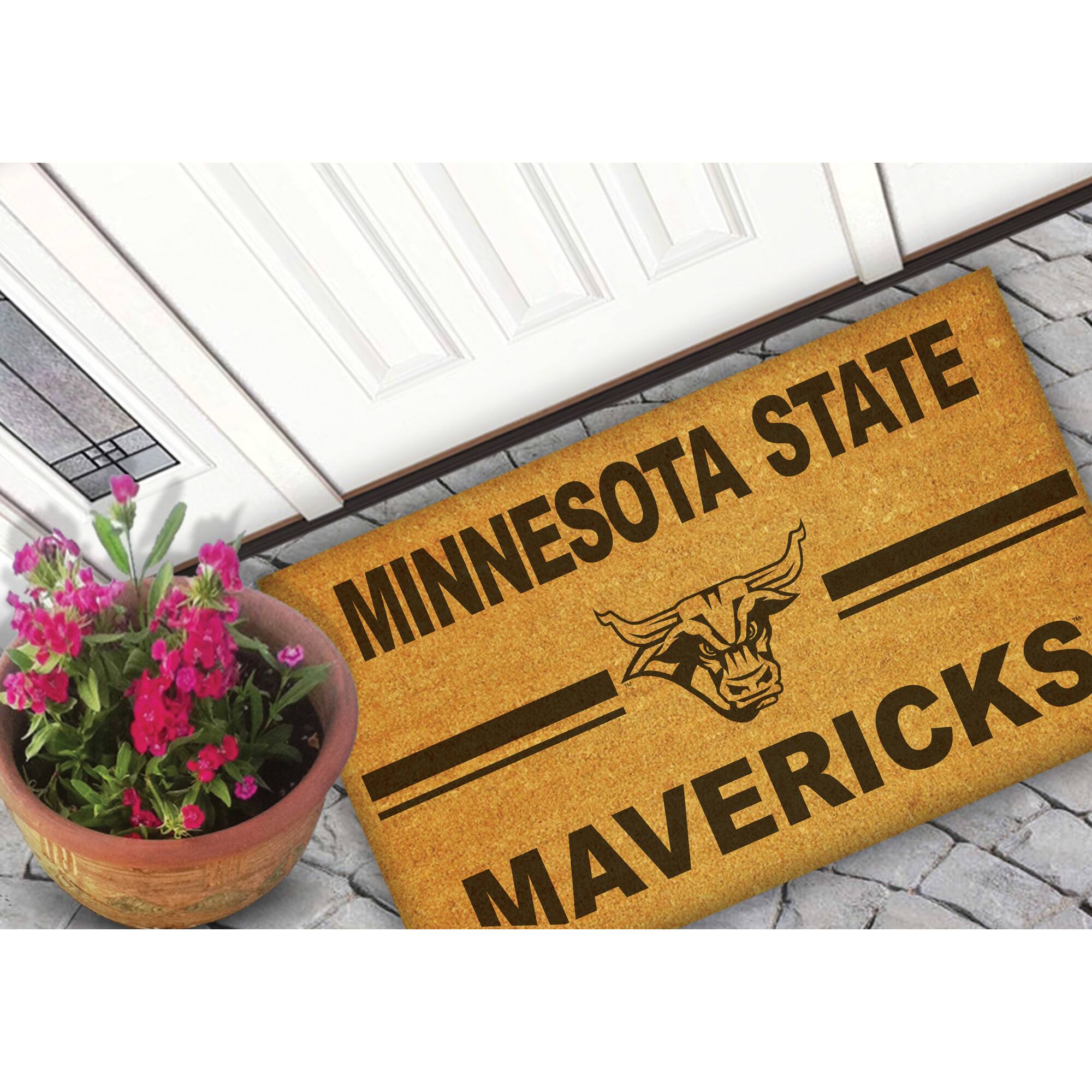 Jardine Minnesota State Mavericks 18" x 30" Team Logo Doormat Brown ...