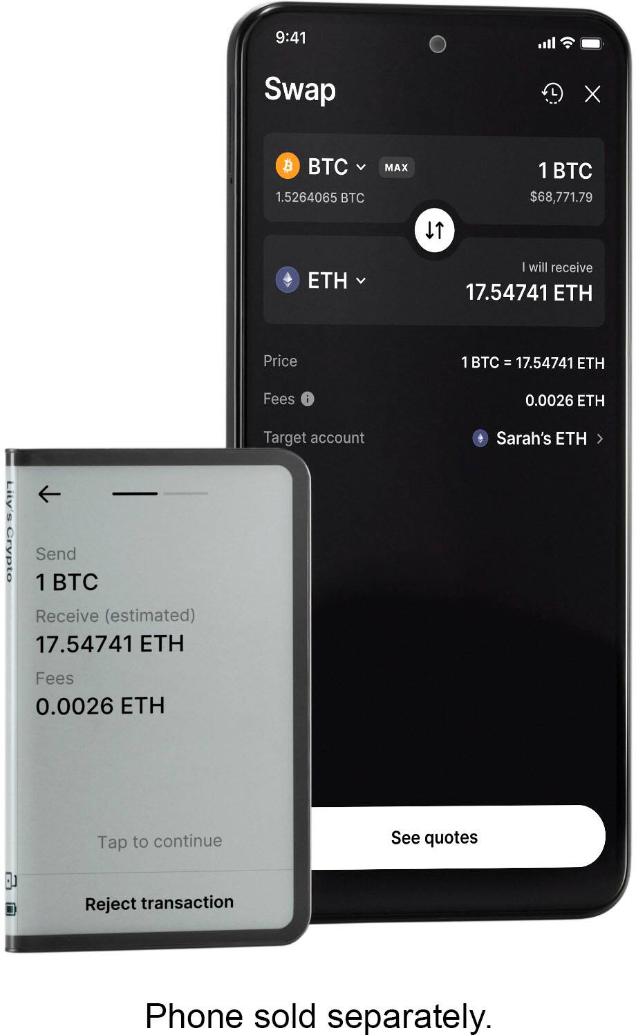 Ledger Stax Crypto Hardware Wallet with Folio Curved E Ink Touch Screen ...