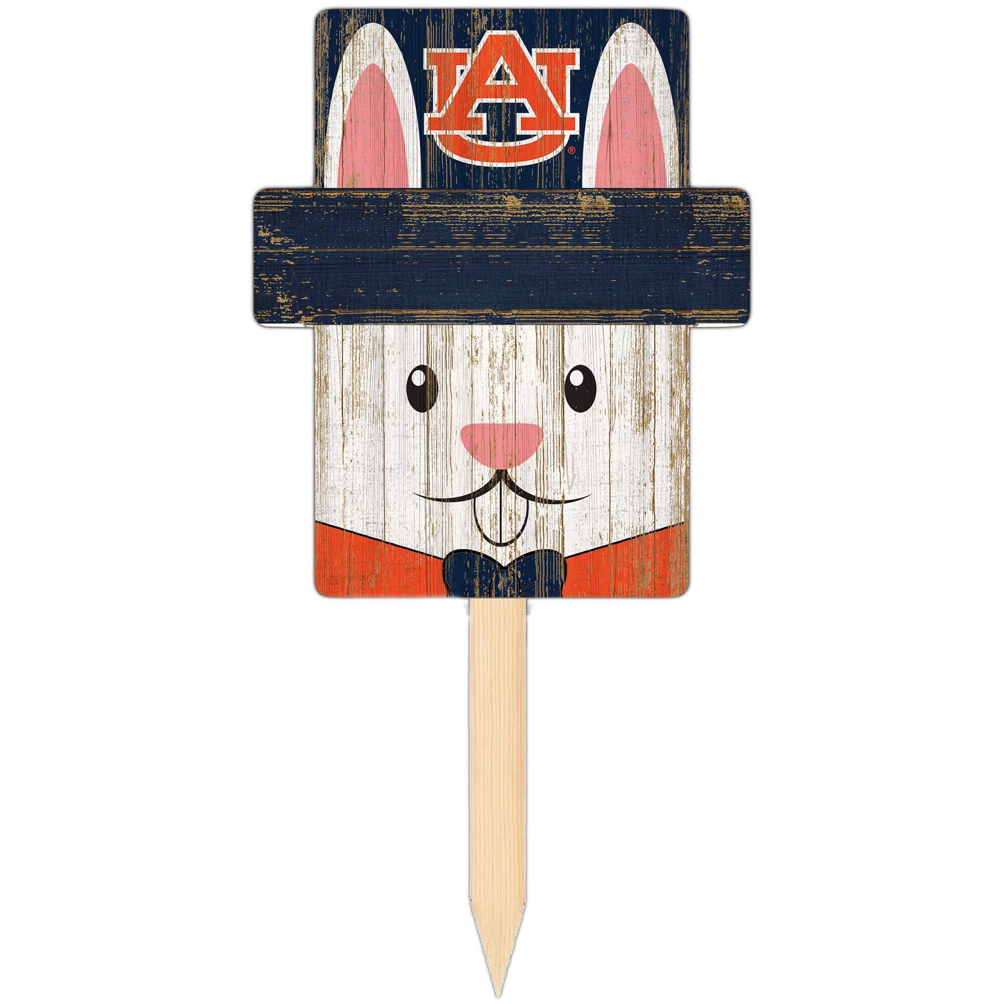 Fan Creations Auburn Tigers 16" x 19" Easter Bunny Yard Stake ...