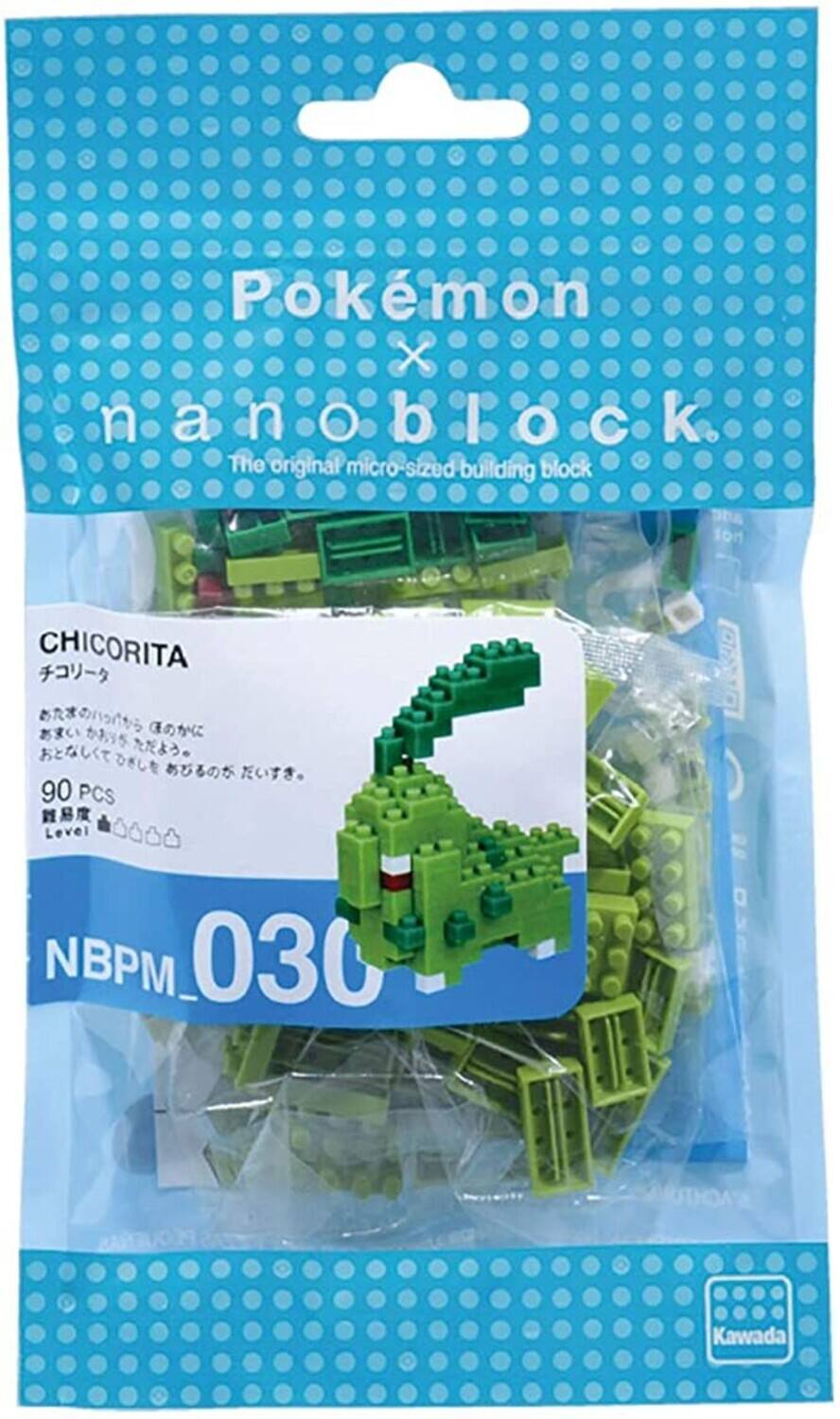 PopMarket Nanoblock Pokemon Series Chikorita Building Set Collectibles Multicolor 4972825207222 ...