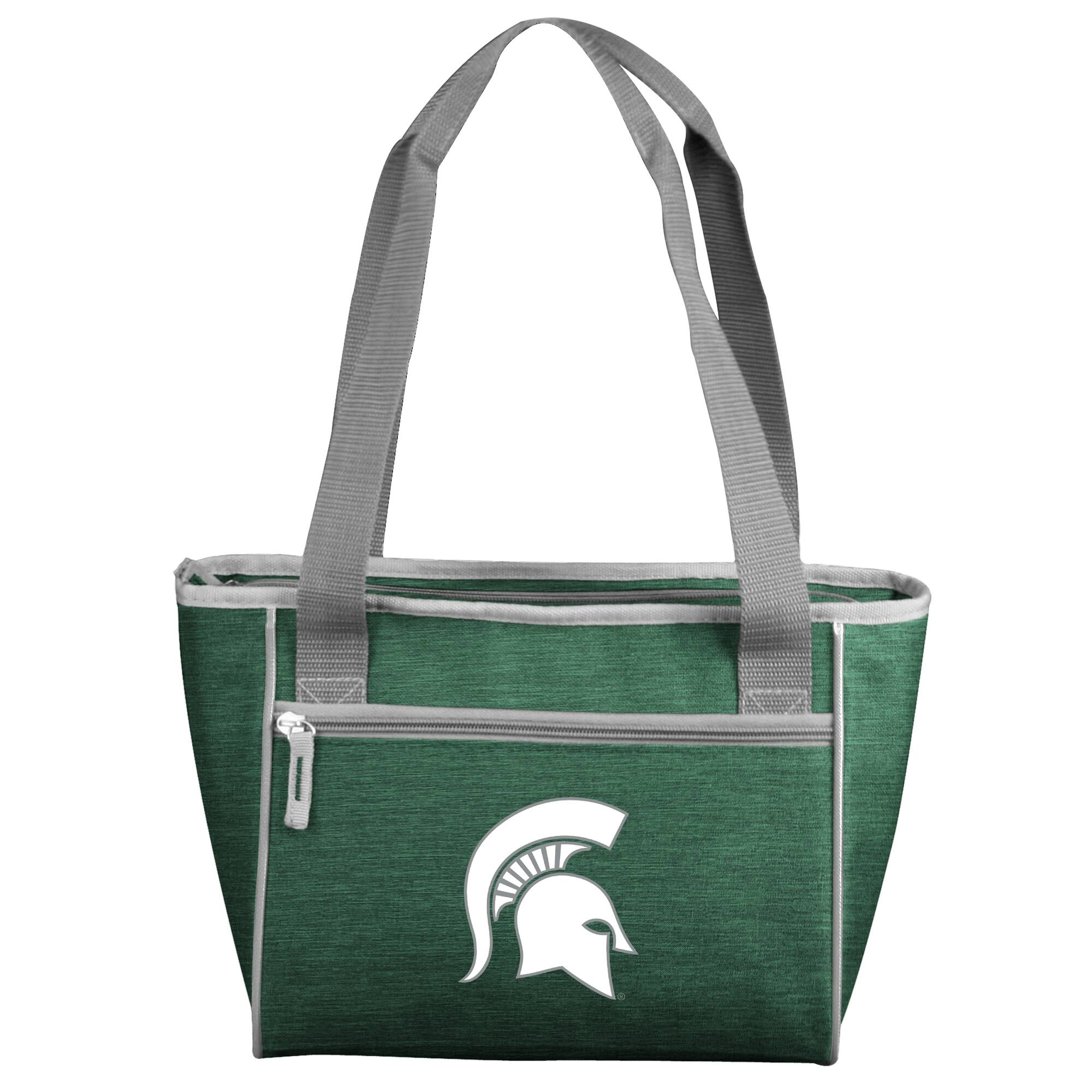 Logo Brands Michigan State Spartans Crosshatch 16 Can Cooler Tote ...