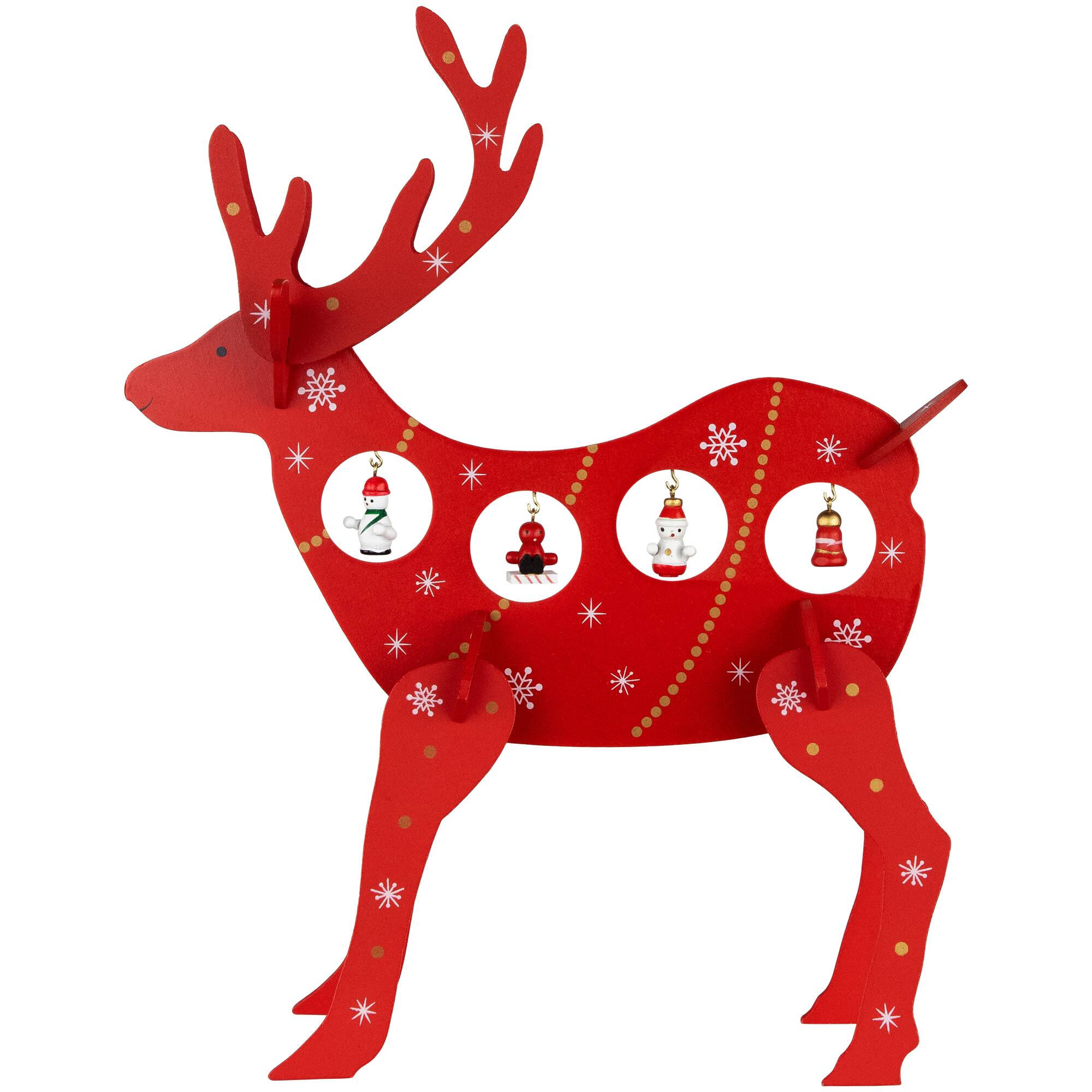 Northlight Reindeer Cut Out Ornament Holder Christmas Decoration 13.25 ...