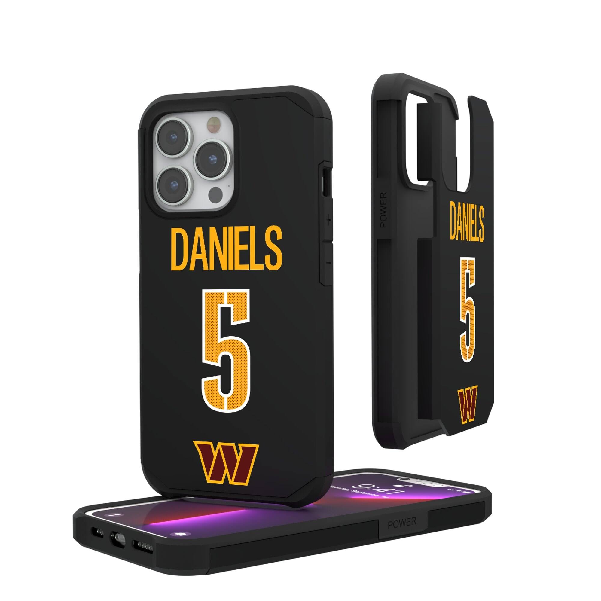 Keyscaper NFL Jayden Daniels Washington Commanders iPhone Rugged Case ...