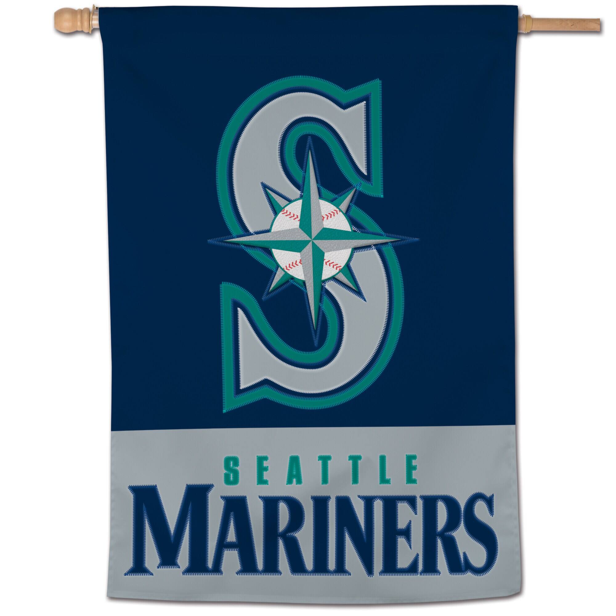 WinCraft Seattle Mariners 28" x 40" Applique Vertical Banner Multicolor ...