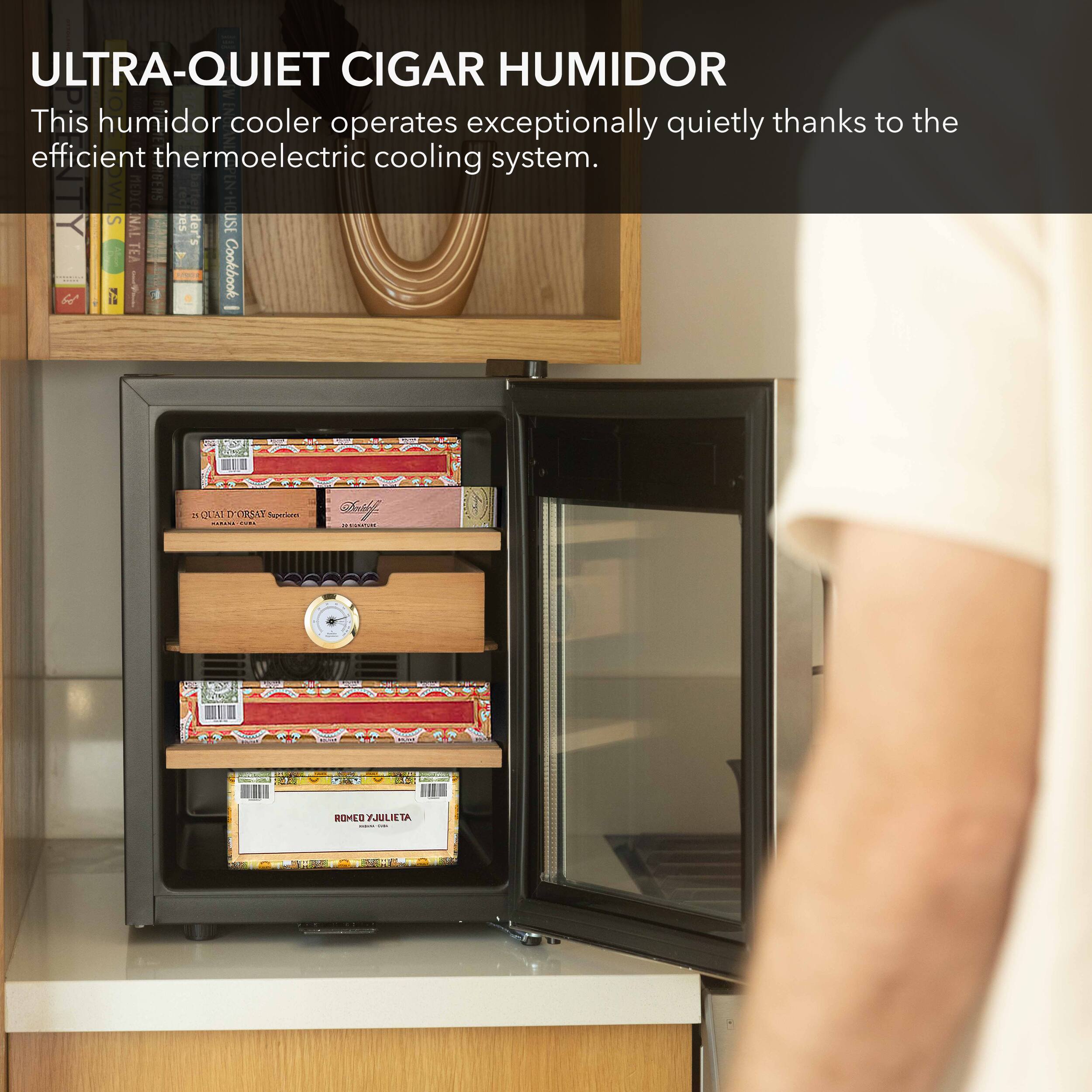 Best Buy: Whynter 1.2 Cu. Ft. Cigar Cooler Humidor Black CHC-122BD