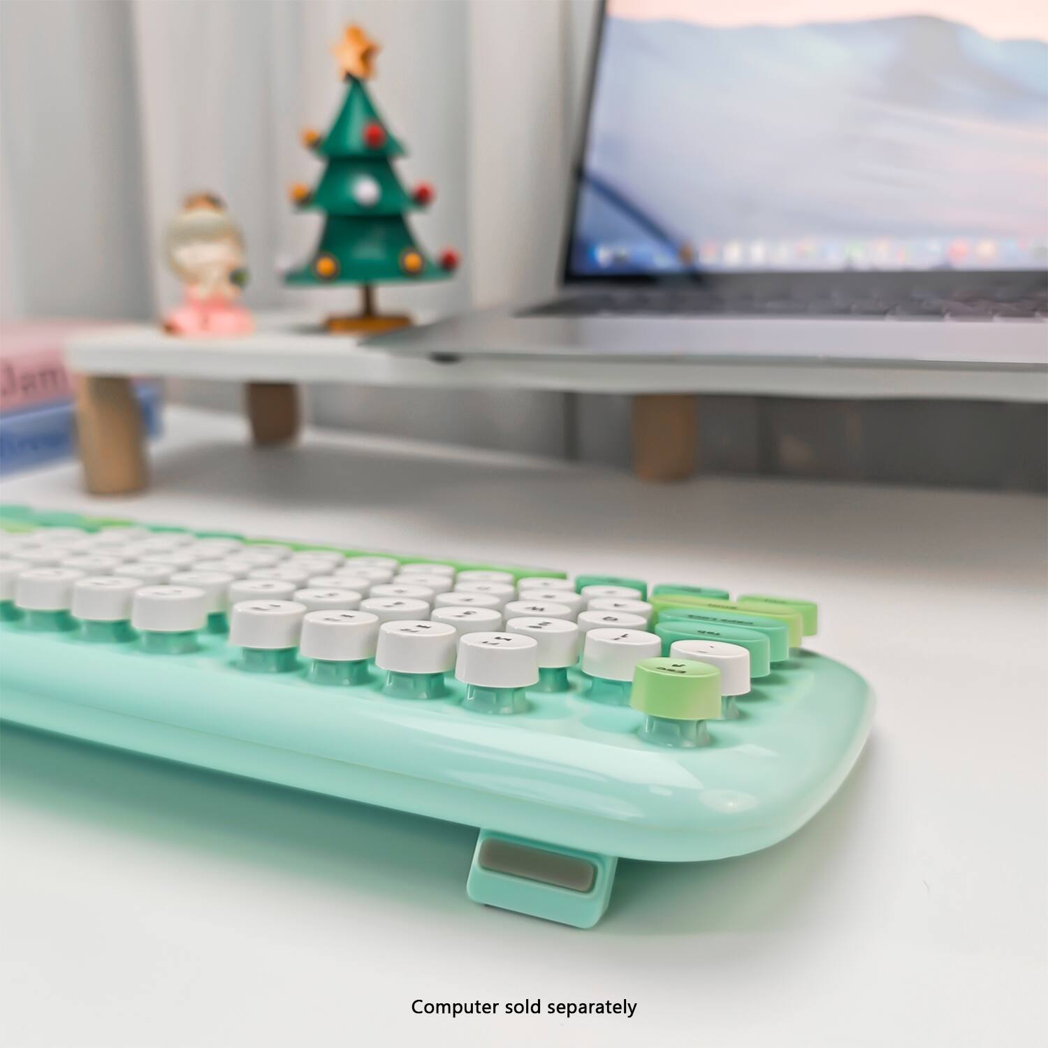 SaharaCase Wireless Keyboard & Mouse Combo with Silent Click | Colorful ...