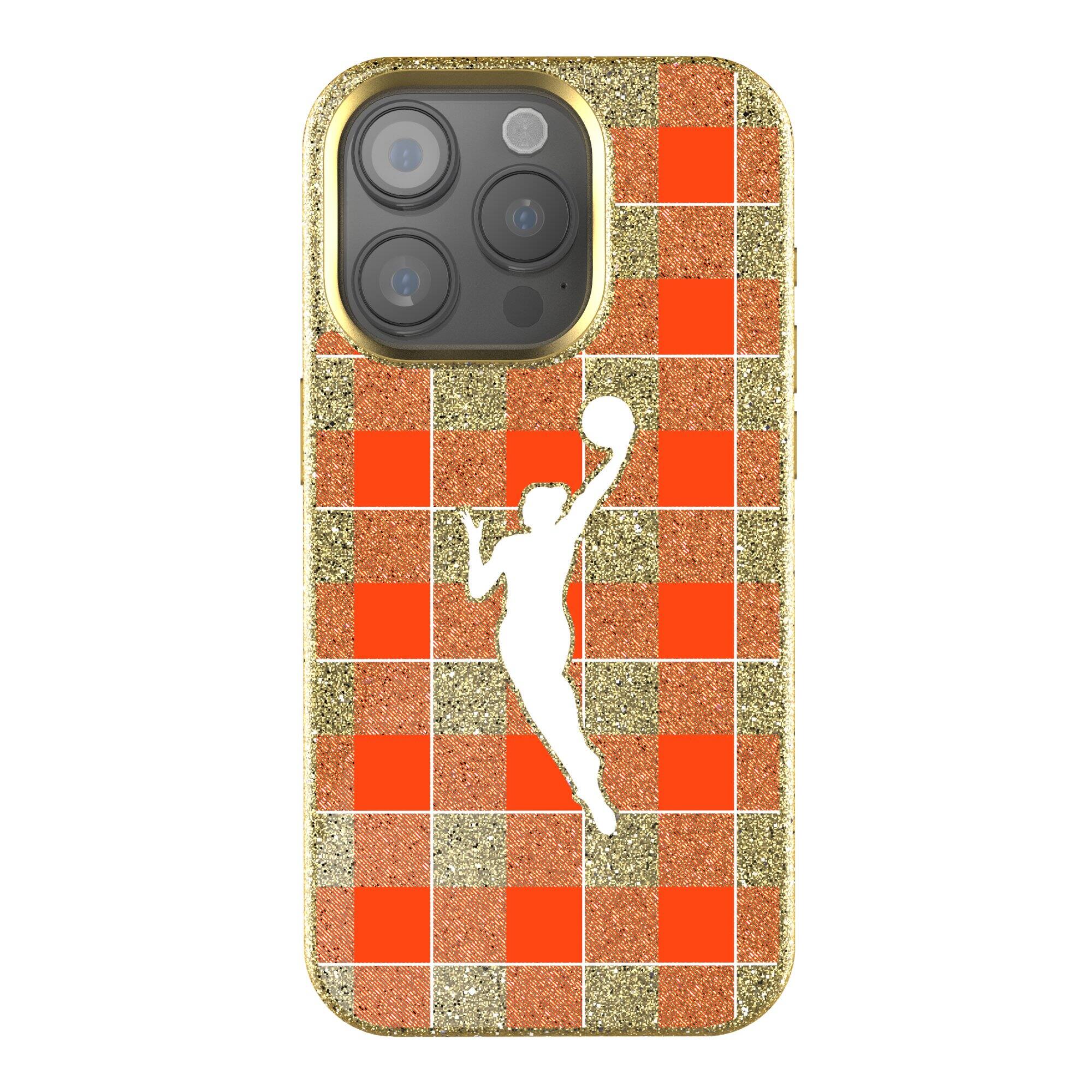Keyscaper WNBA WNBA Plaid Bling iPhone Case 14 Gold 202143069 - Best Buy