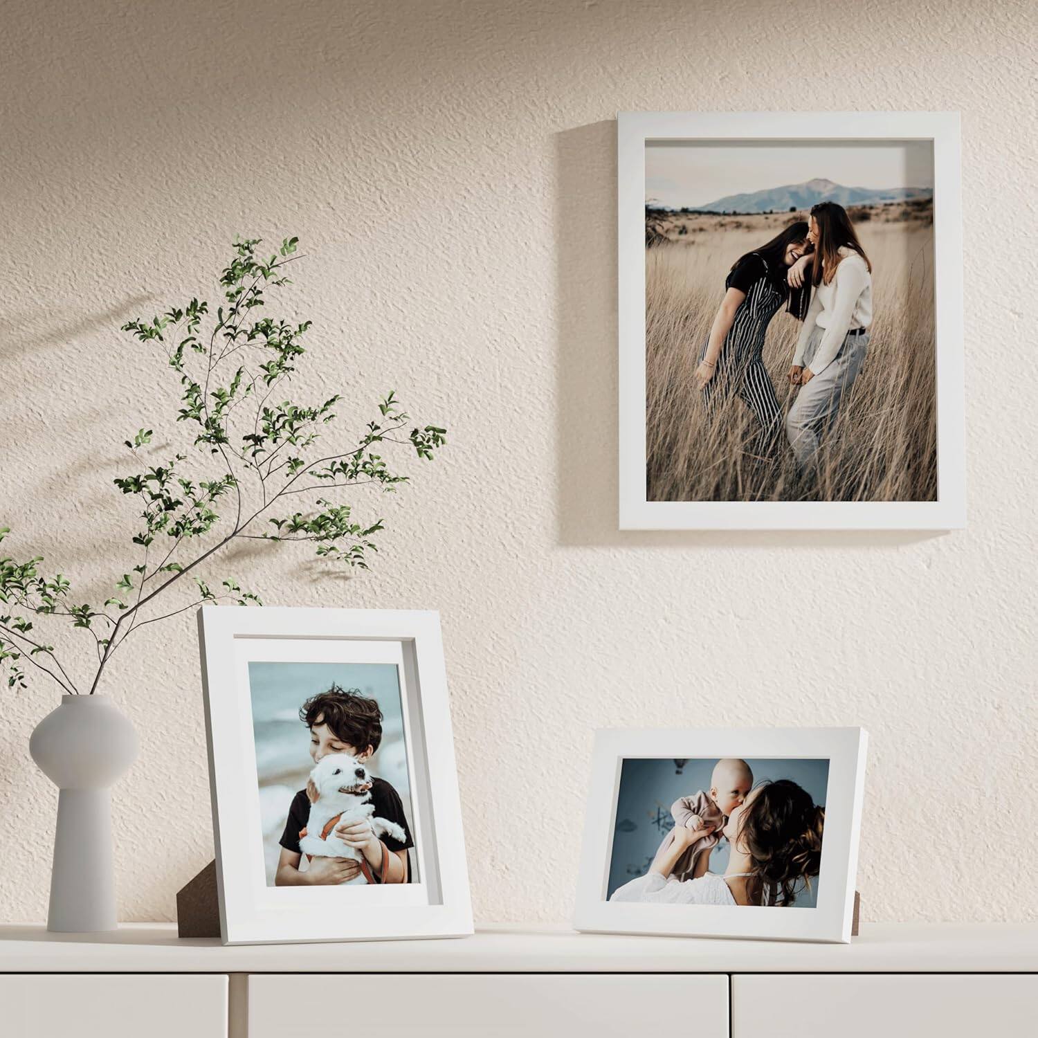 blue 10 Pack Picture Frames Collage Wall Decor, Gallery Wall Frame Set ...