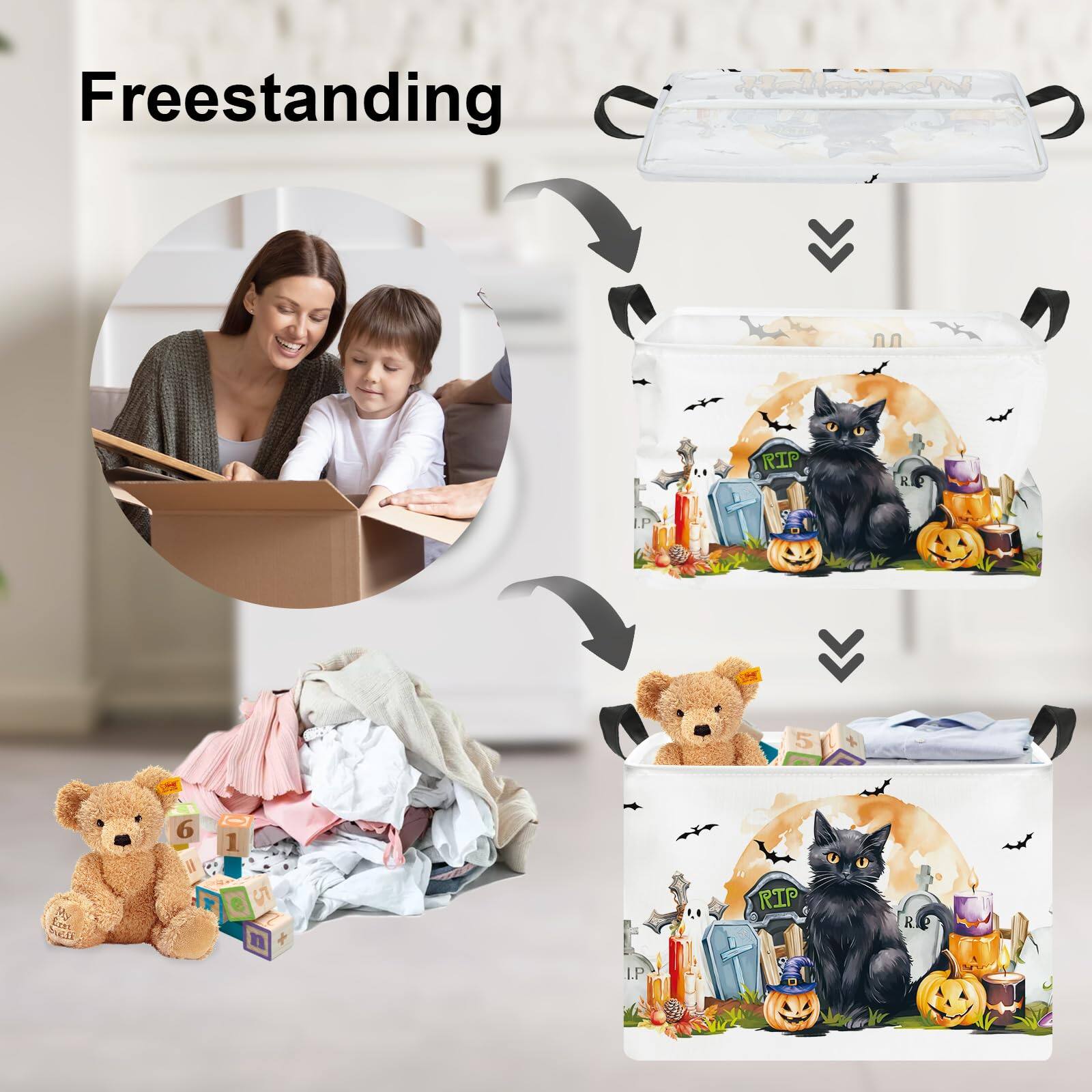 Dapper Styles Spooky Gift Basket Stuffers Boy Girl Pumpkin Bat ...