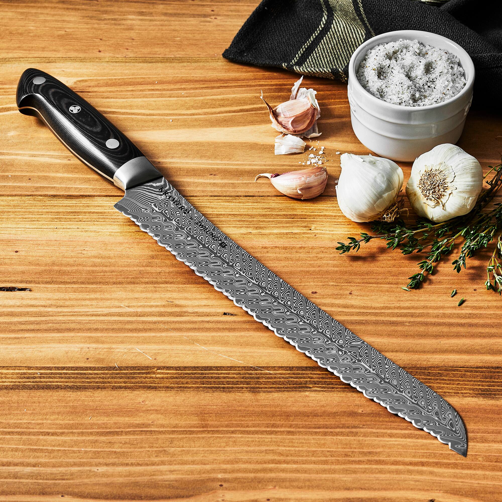 KRAMER by ZWILLING EUROLINE Damascus Collection 9 inch Bread Knife ...
