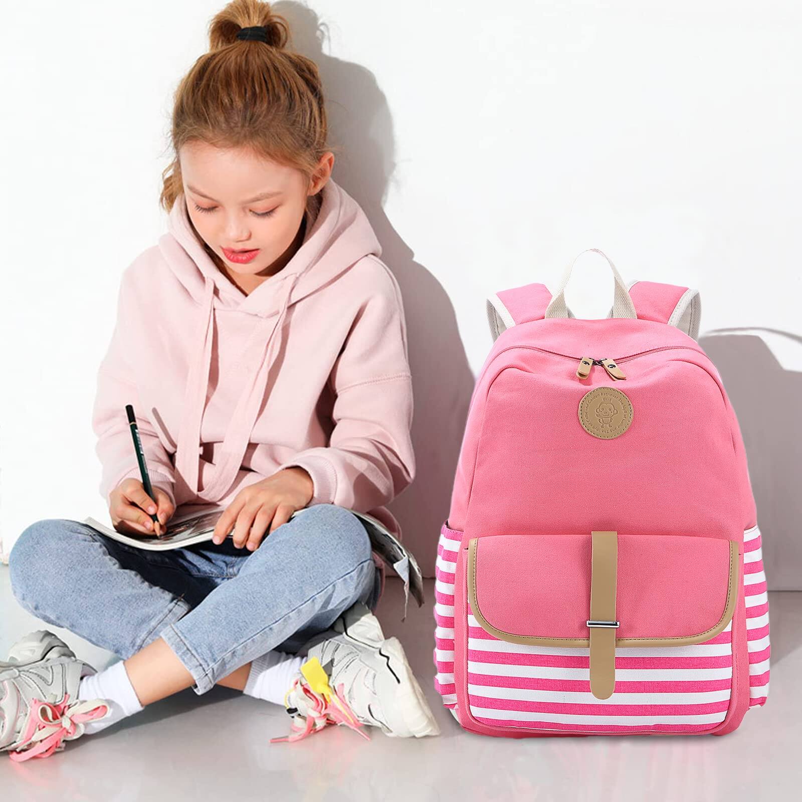 Pacoar Cade School Backpacks For Teen Lightweight Canvas Backpack ...