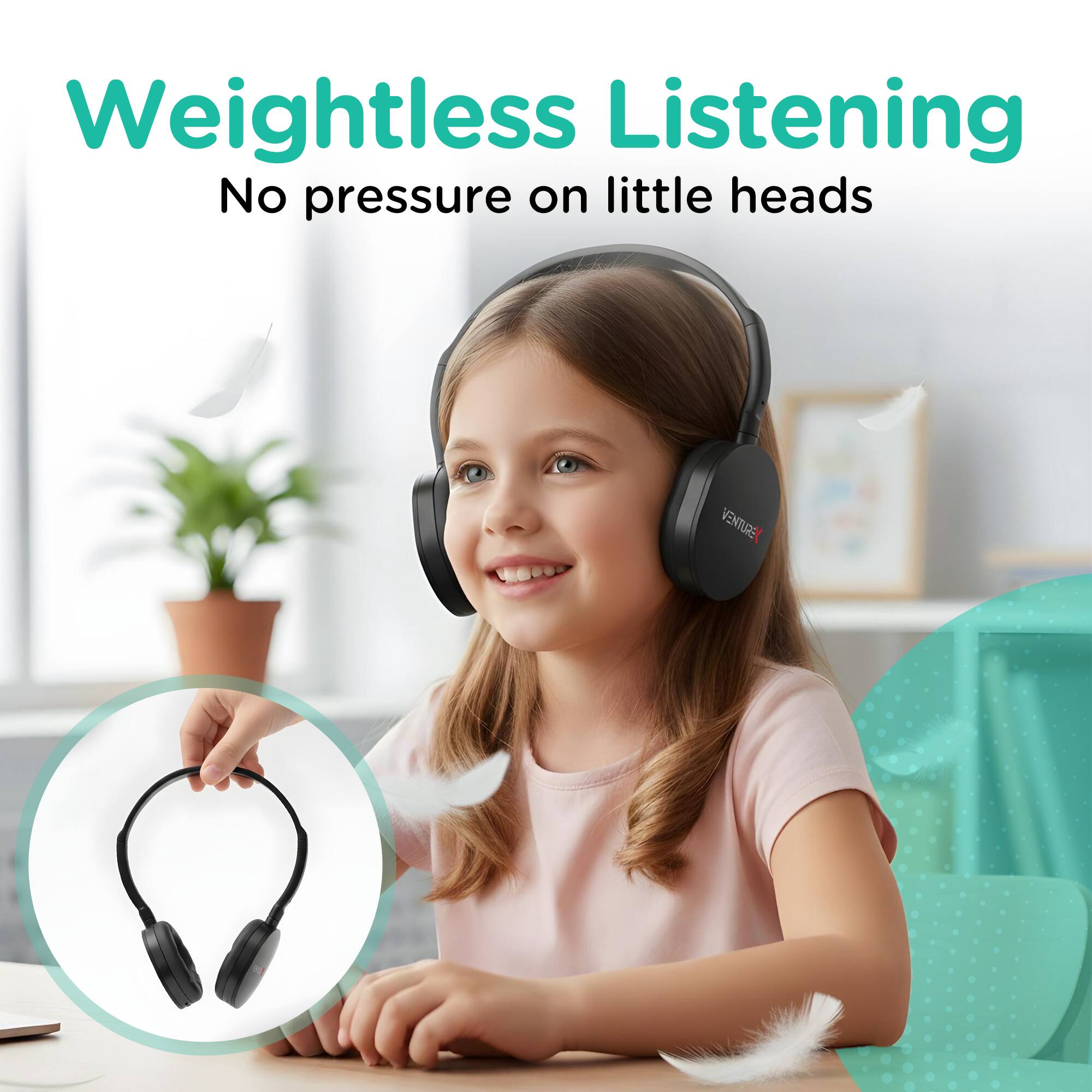 VentureX K22 3.5mm Kids Learning Stereo Phone & Computer Headphone ...