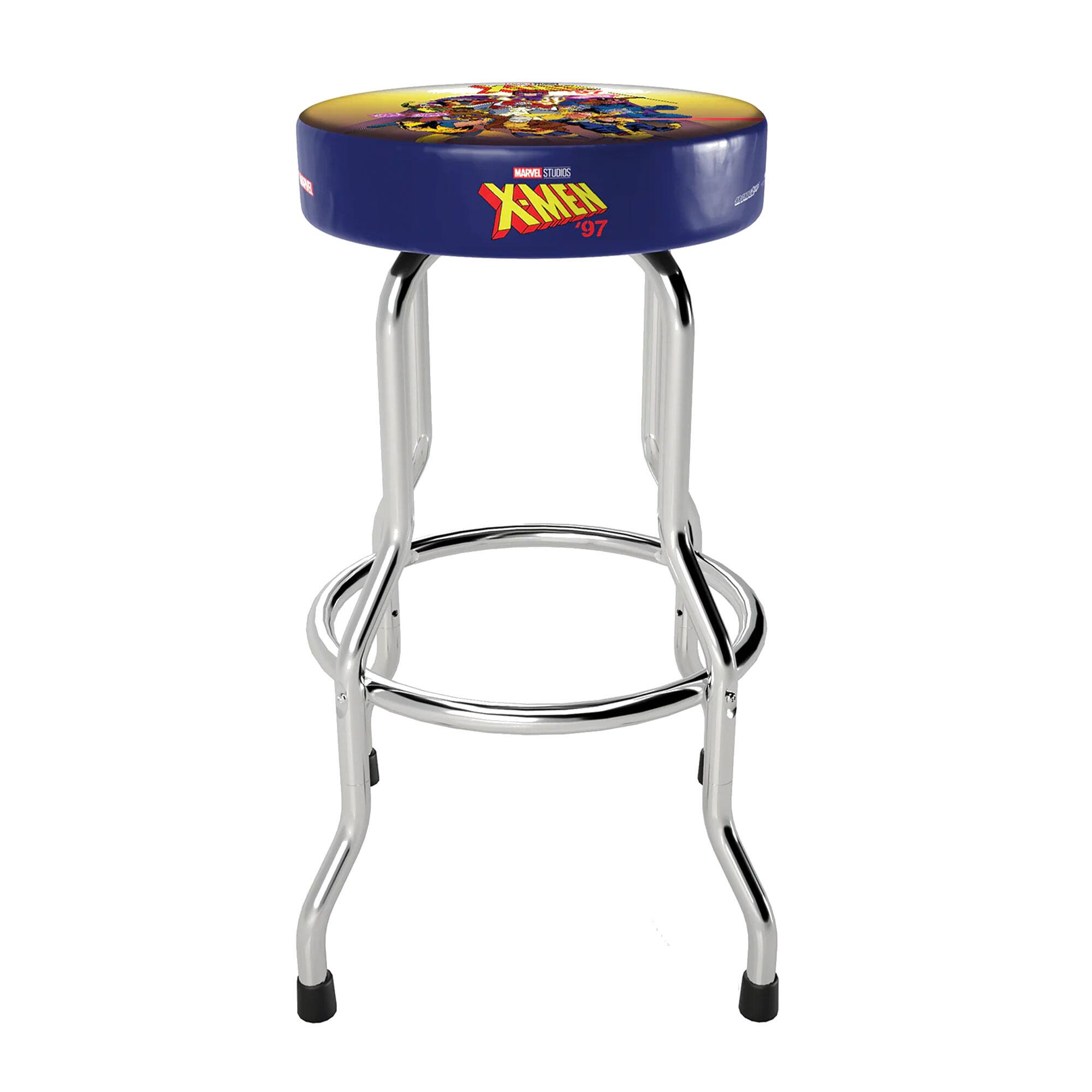 Arcade1Up Marvel X Men Adjustable Arcade Stool with Chrome Plated Steel ...