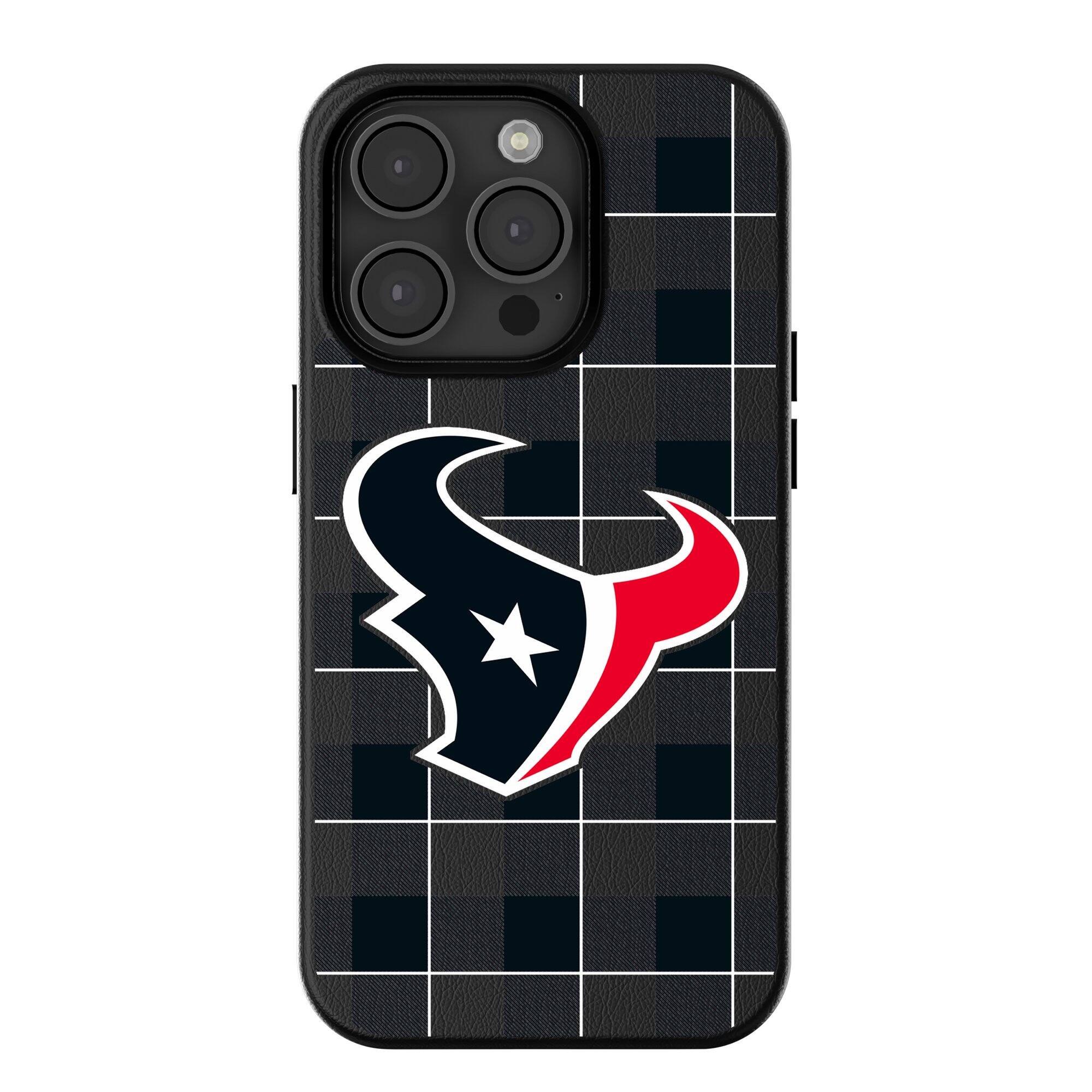 Keyscaper NFL Houston Texans Plaid Magnetic Bump iPhone Case 13 Black ...