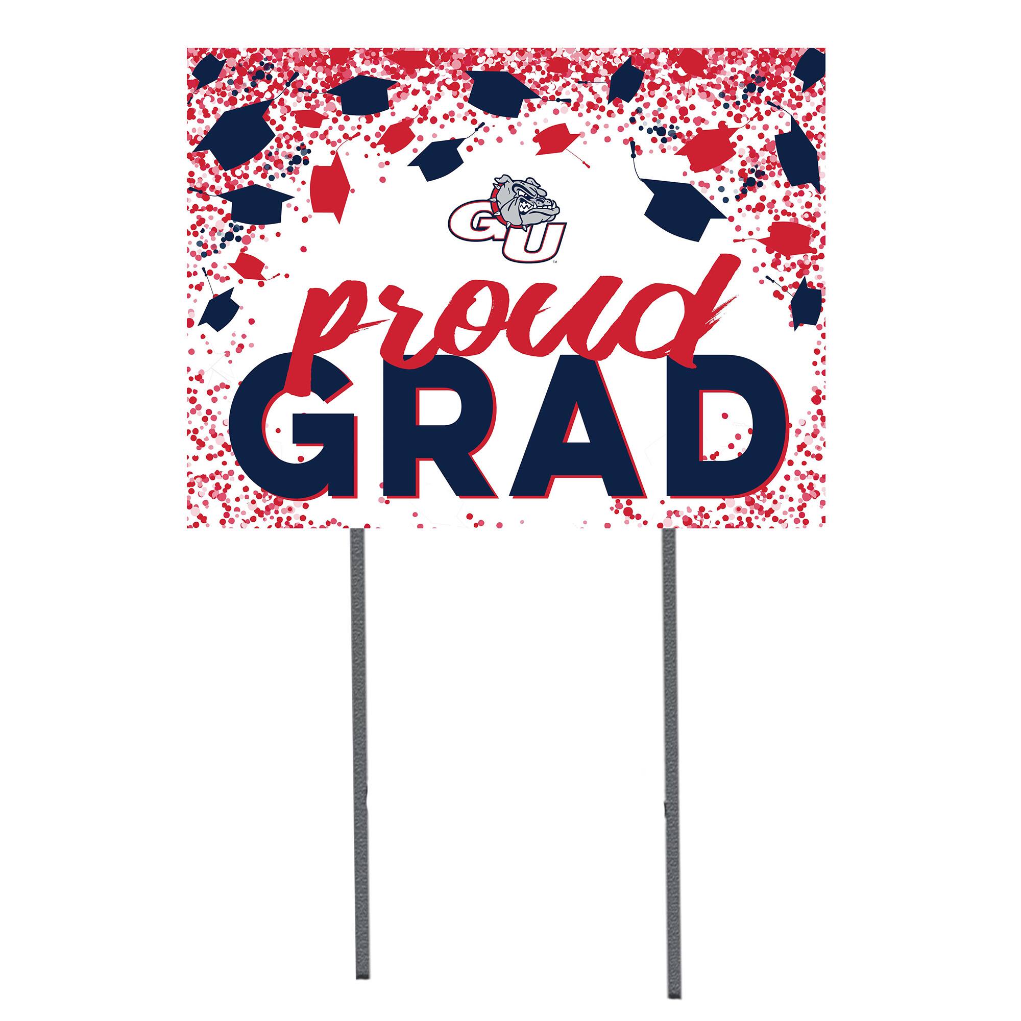 Jardine Gonzaga Bulldogs 18'' x 24'' Grad Yard Sign White 4965912 ...