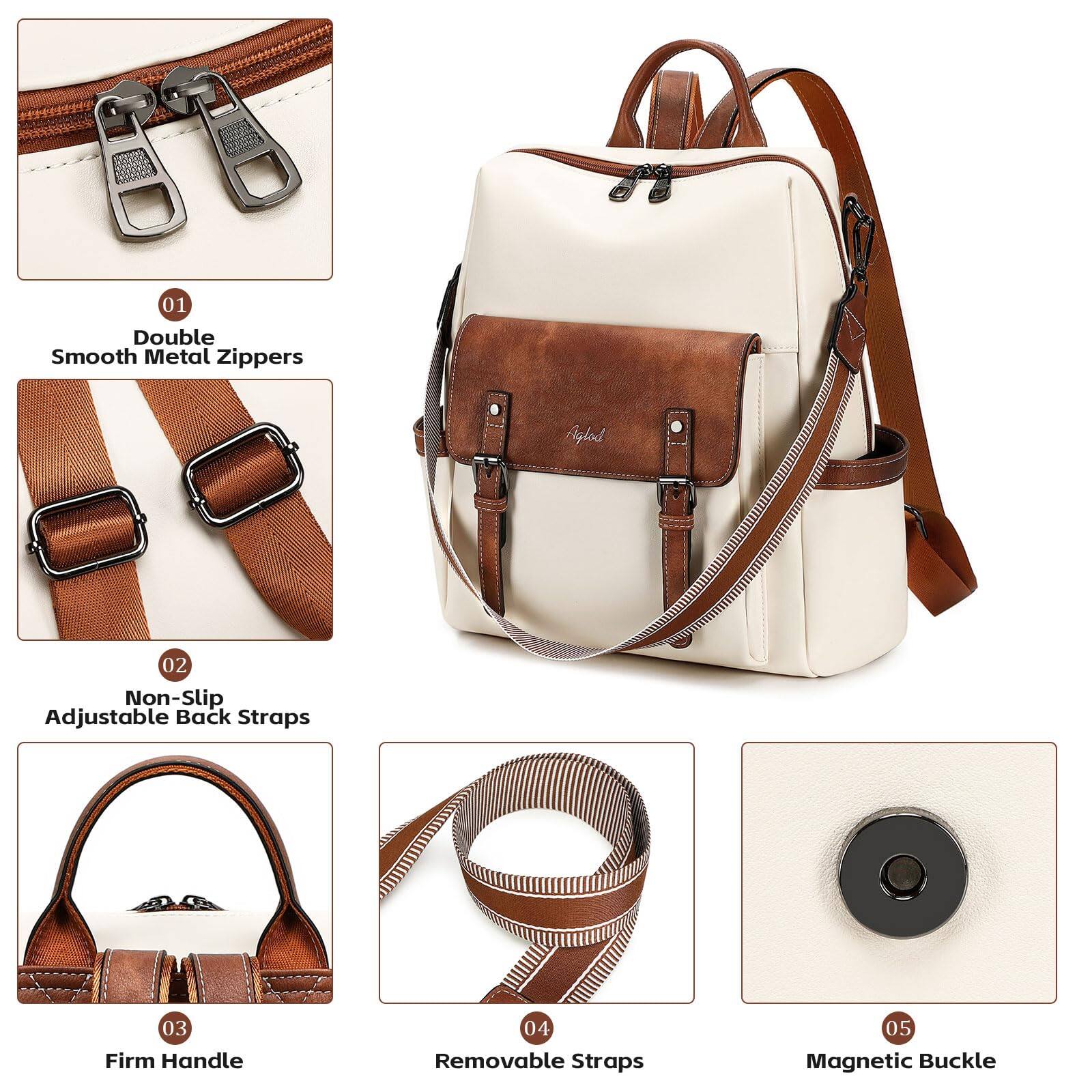 Cozy Serene Backpack Purse For Women Pu Leather Packs Designer Ladies ...