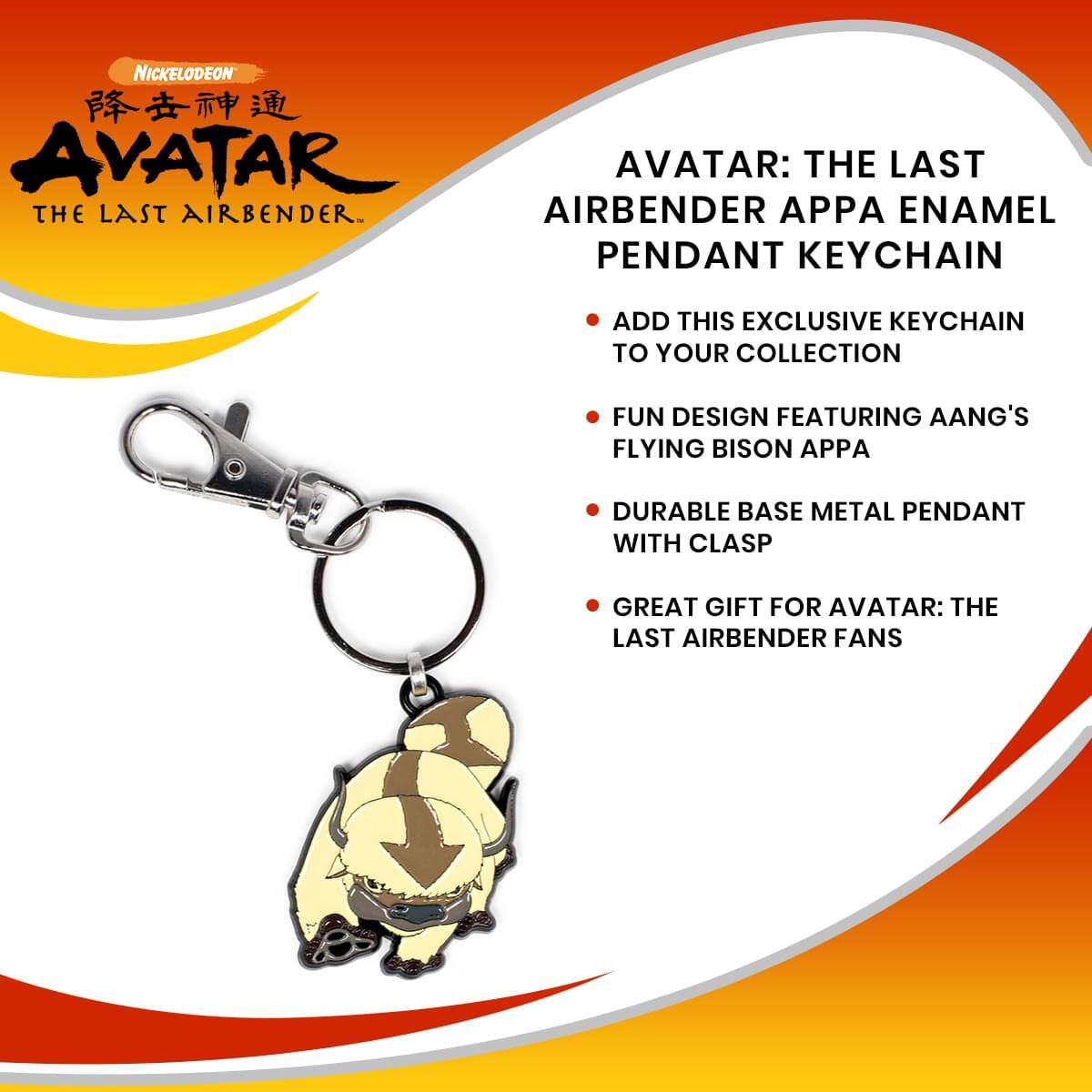 SalesOne LLC Avatar: The Last Airbender Appa Enamel Pendant Keychain ...