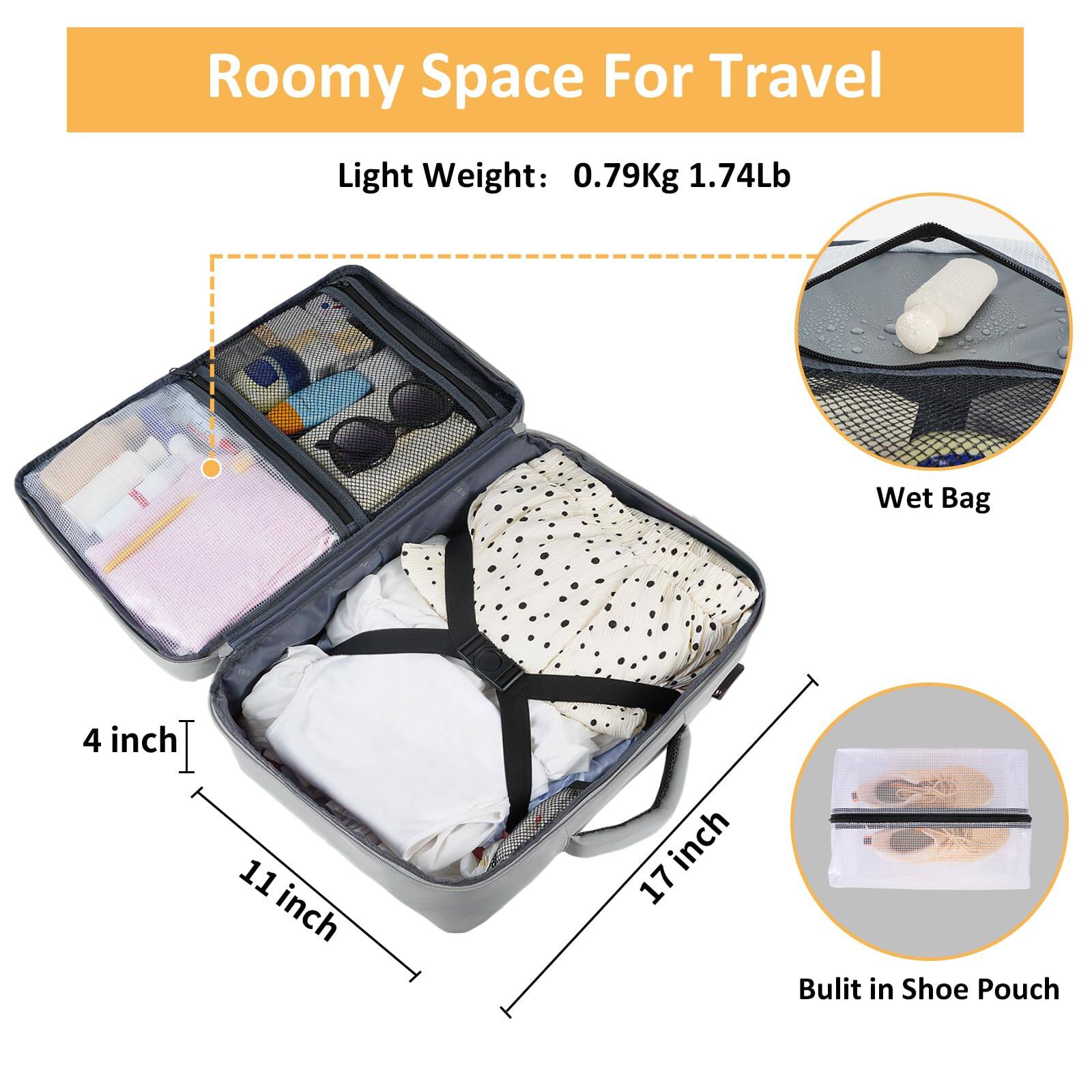 Live At Space Carry On Backpack Womens Travel With Usb Charging Port ...