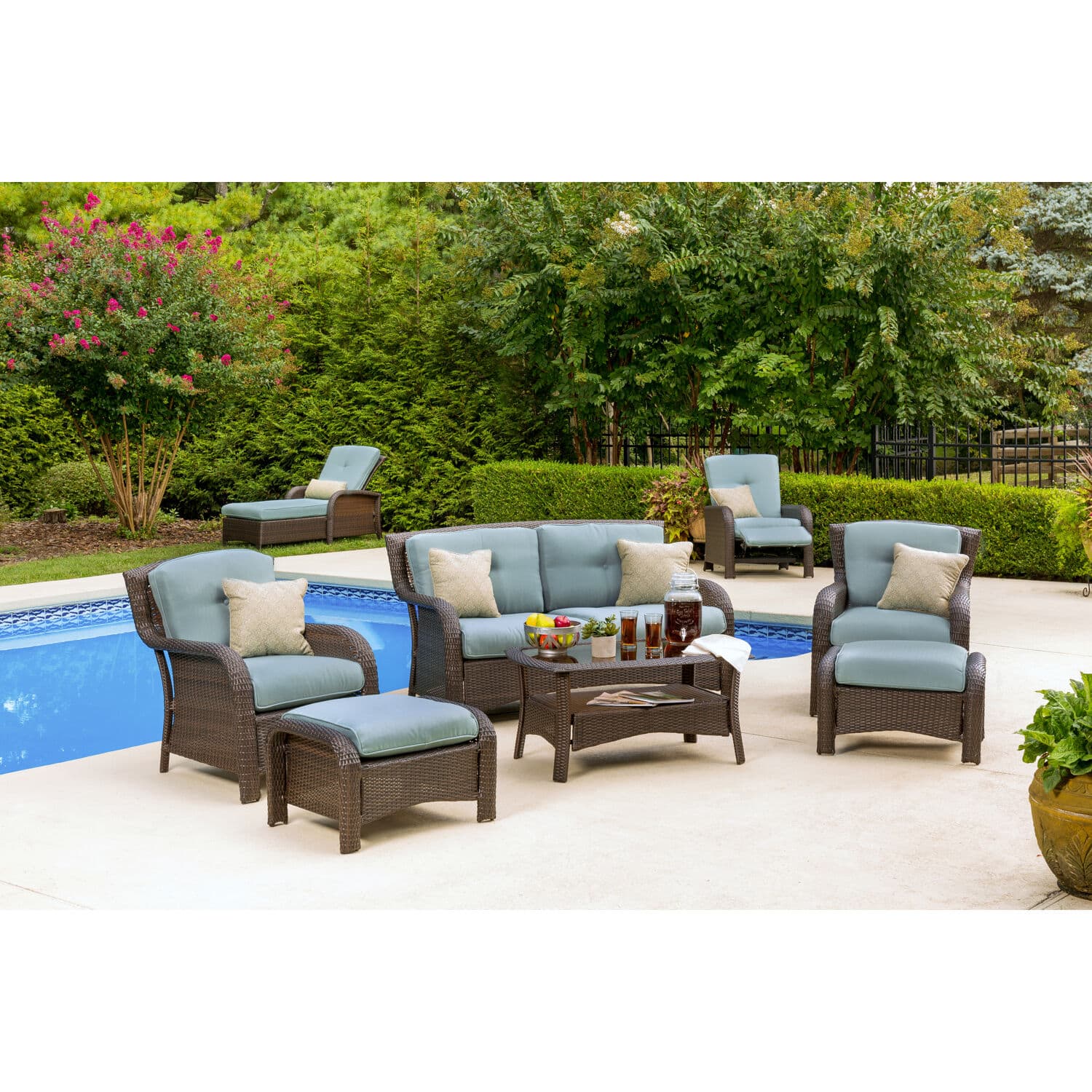 Customer Reviews: Hanover Strathmere Series Seating Set (6-Piece) Ocean ...