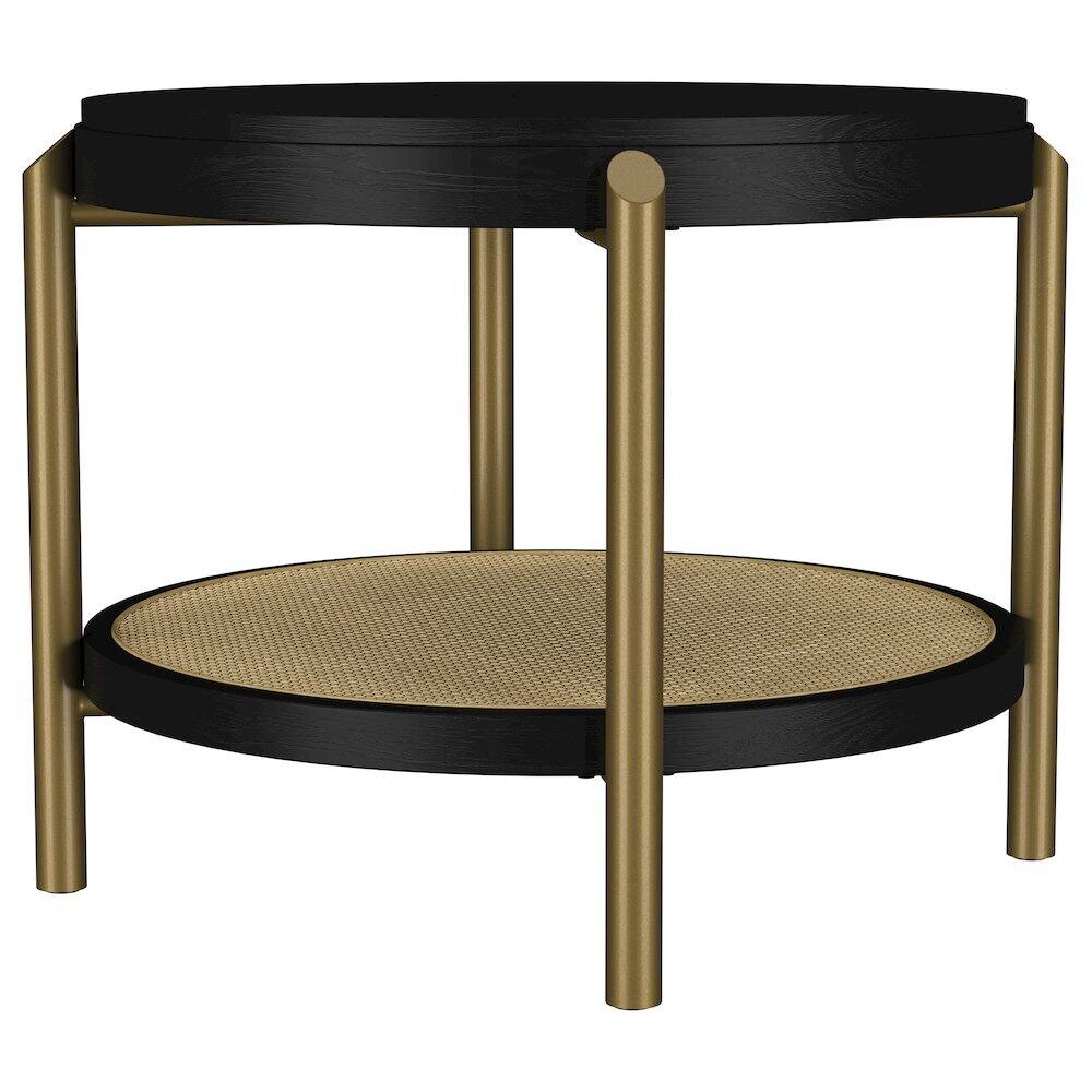 Coaster Co. of America Arini Round End Side Table With Storage Shelf ...