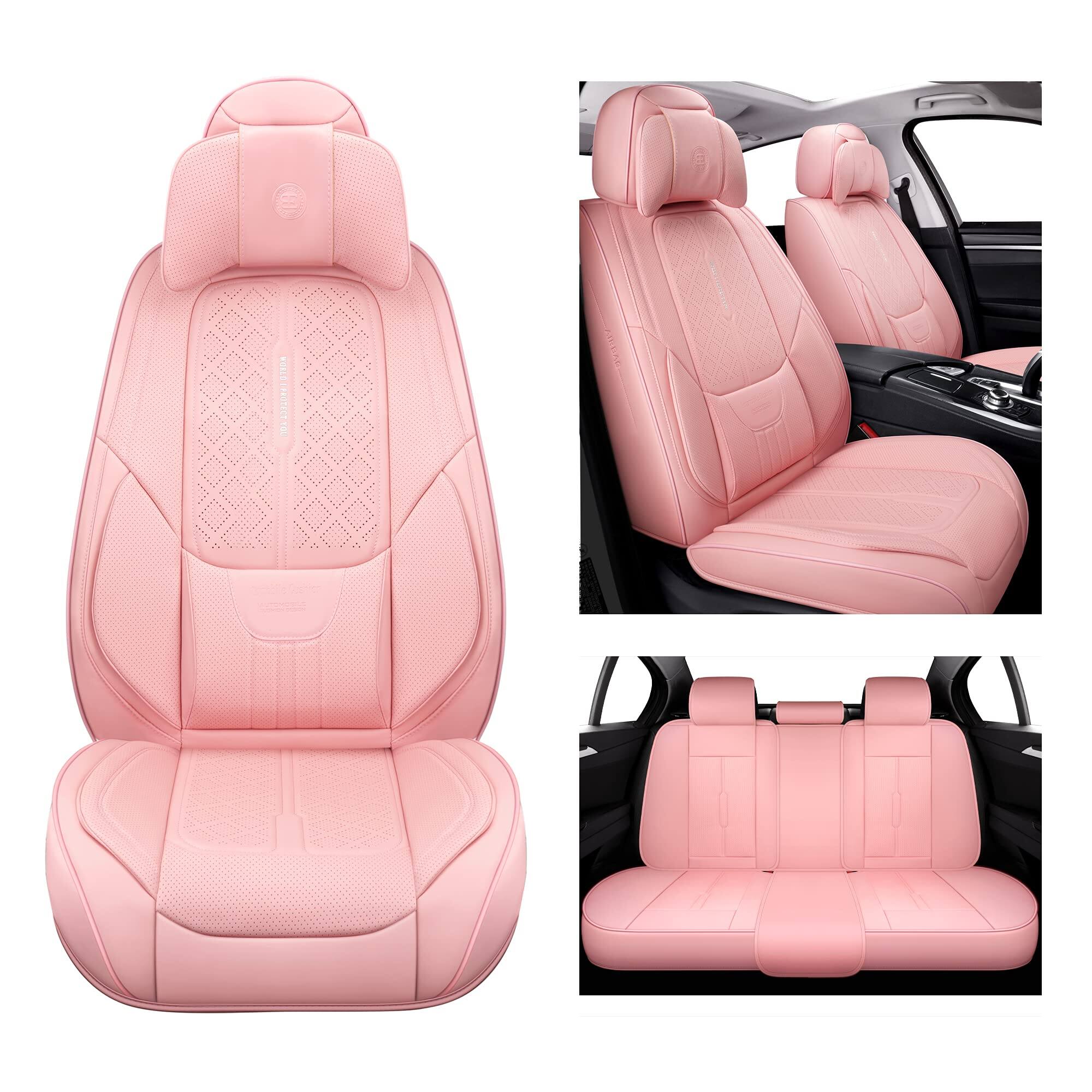 COTTAGE Linen Car Seat Covers Bottom For Cars Include Front Driver Pad ...