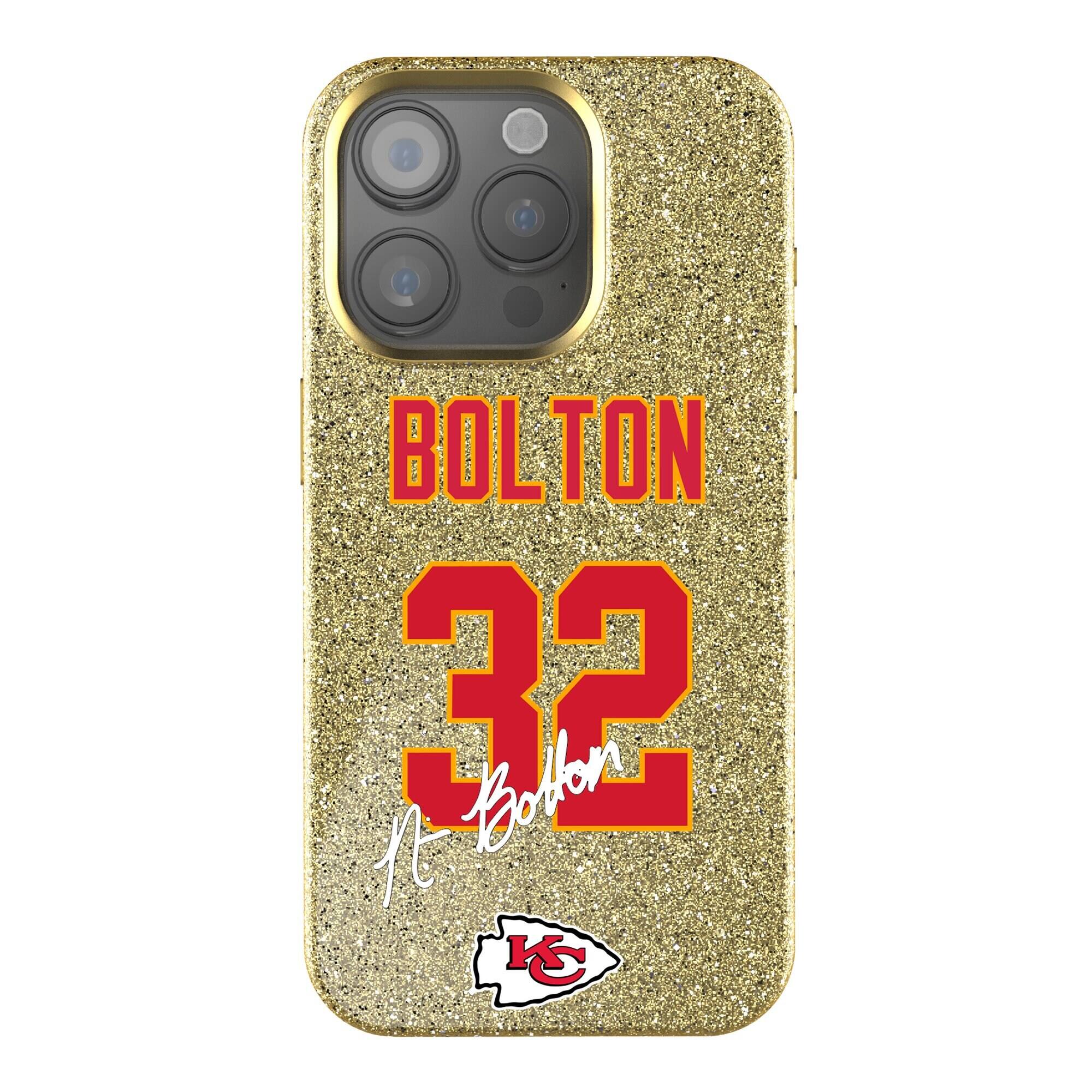 Keyscaper NFL Nick Bolton Kansas City Chiefs Bling iPhone Case 14 Gold ...