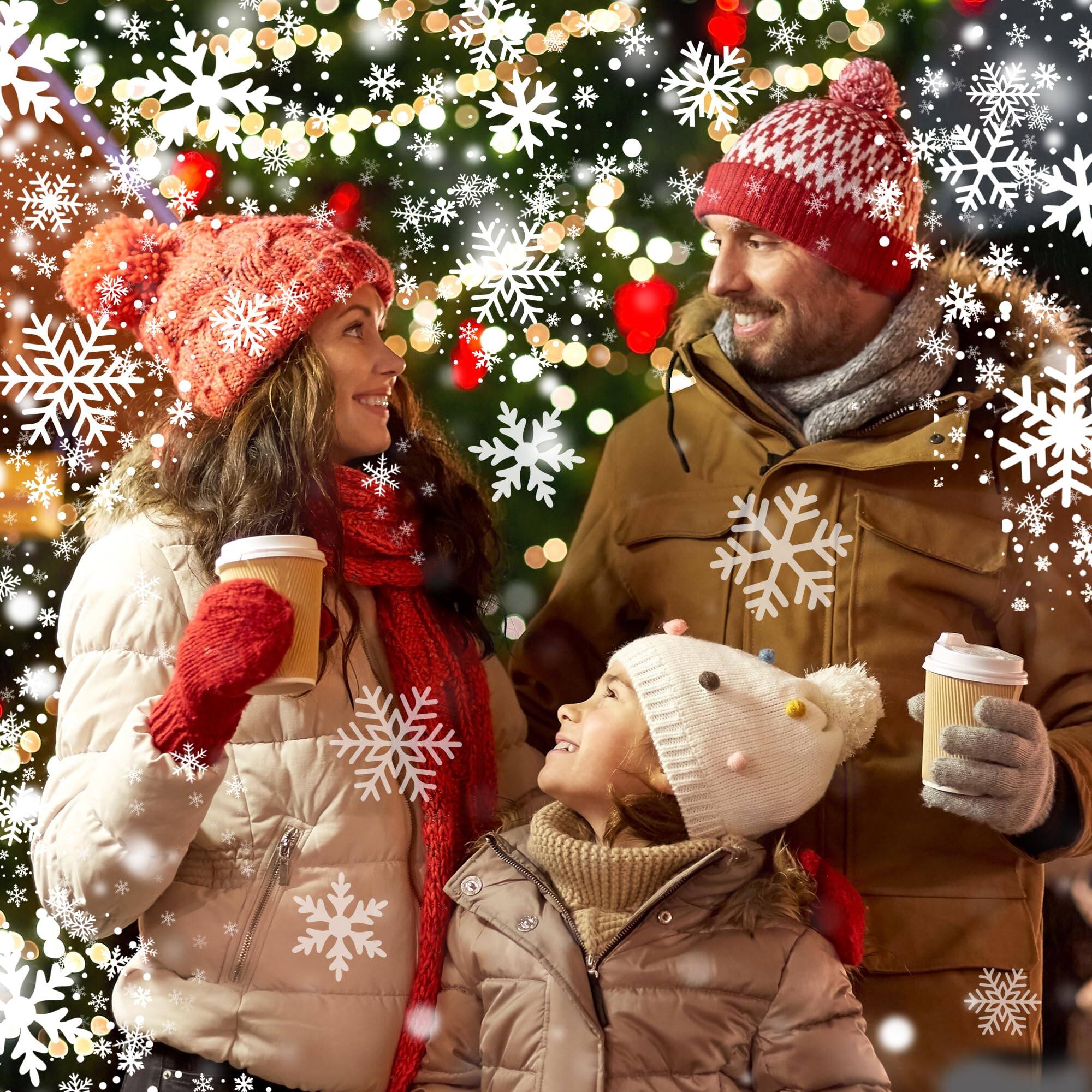 NICHOLAS KLEIN Christmas Projector Lights Outdoor Dynamic Snowflake ...