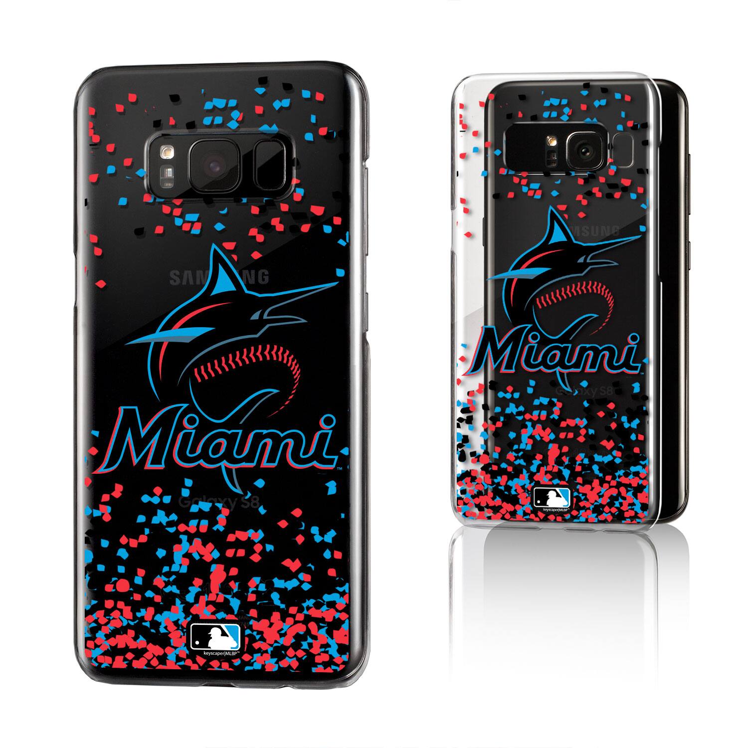 Keyscaper MLB Miami Marlins Galaxy S8 Confetti Design Clear Case S22 Multicolor 3104362 - Best Buy