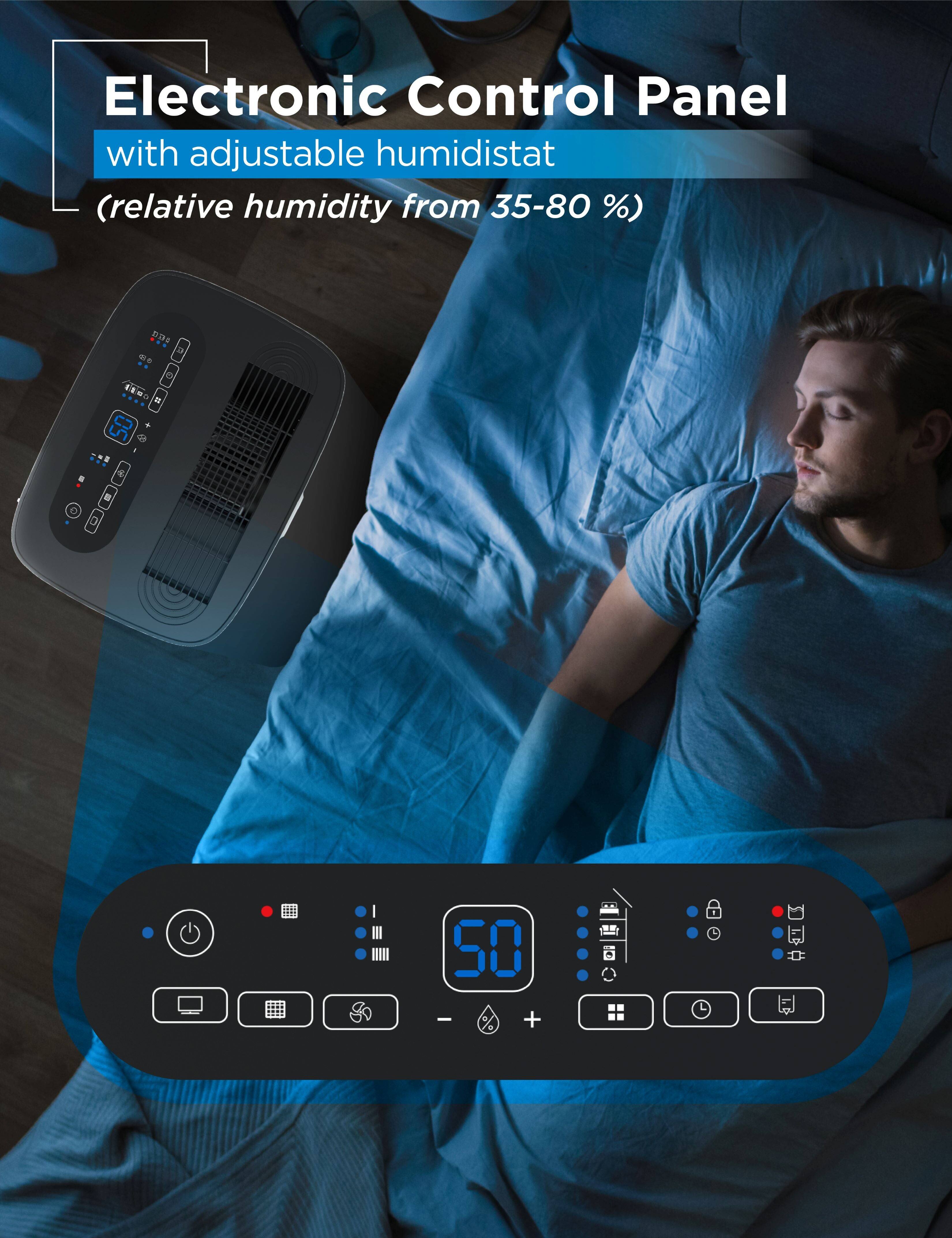 Commercial Cool Dehumidifier, 50 Pint Dehumidifier with Pump ...