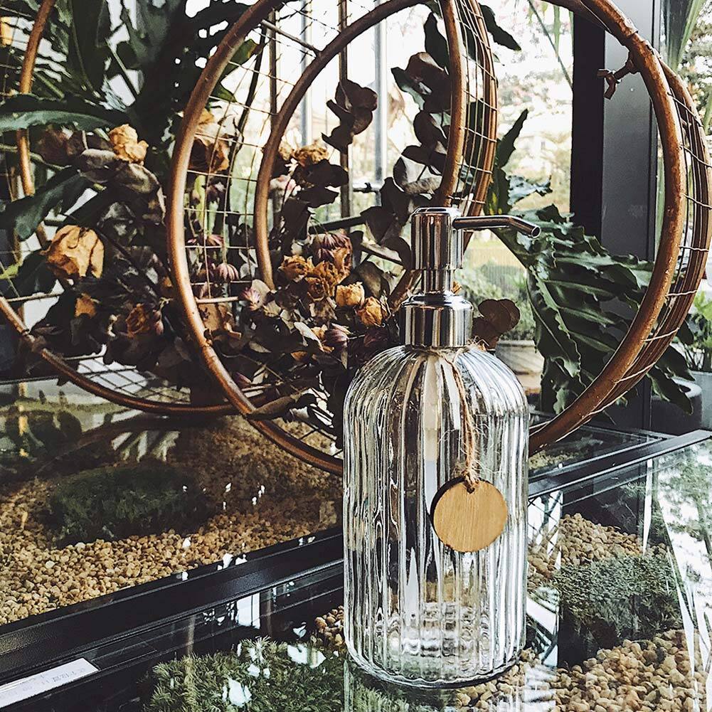 Dapper Styles Glass Soap Dispenser With Rust Proof Stainless Pump ...