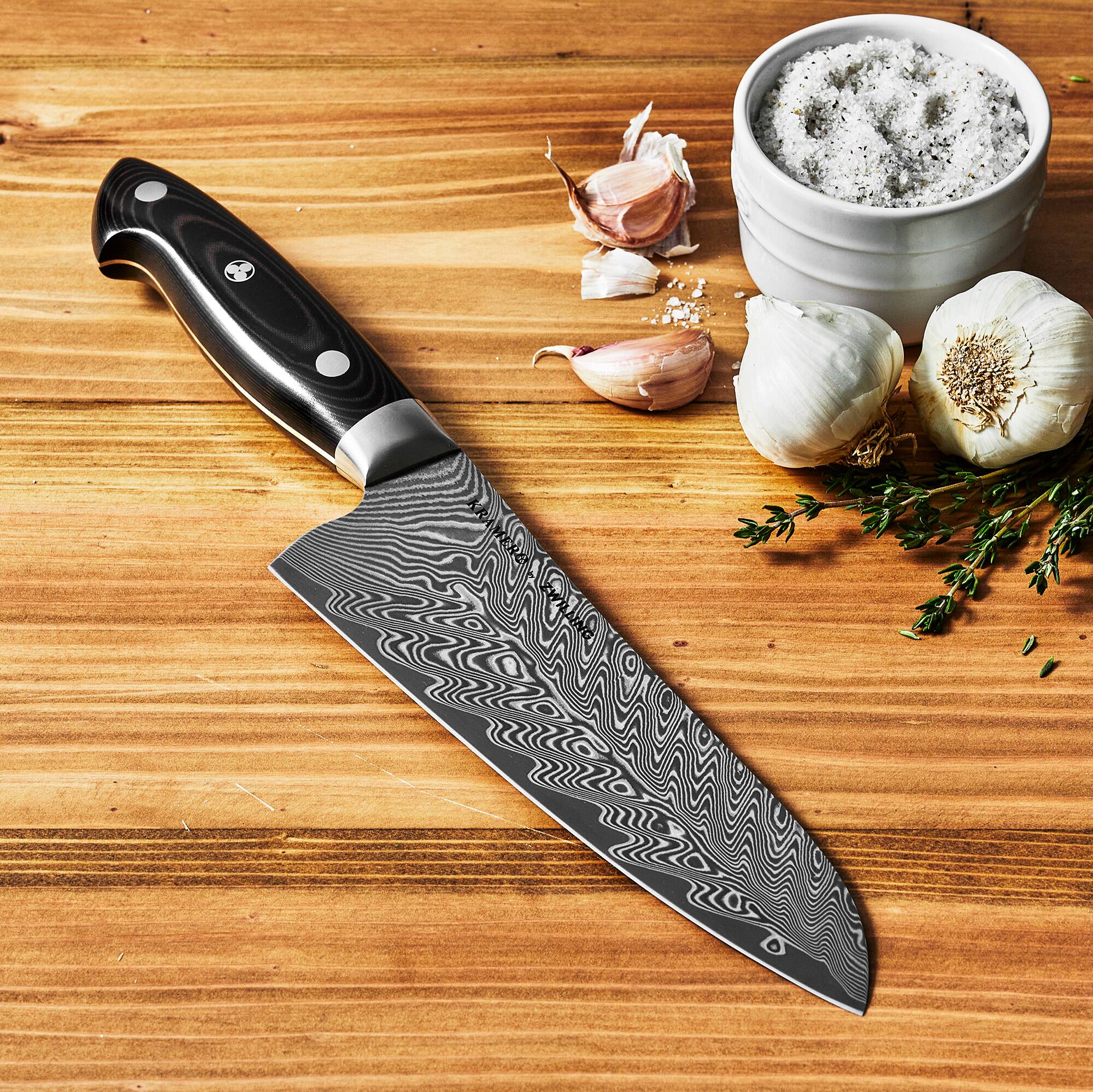 KRAMER by ZWILLING EUROLINE Damascus Collection 7 inch Santoku Knife ...