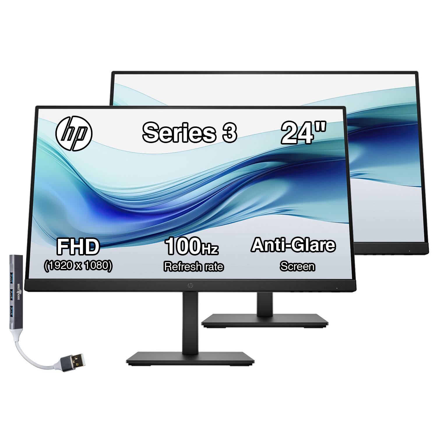 HP Series 3 Pro 24" FHD IPS Monitor, 5ms Response Time, Anti Glare ...