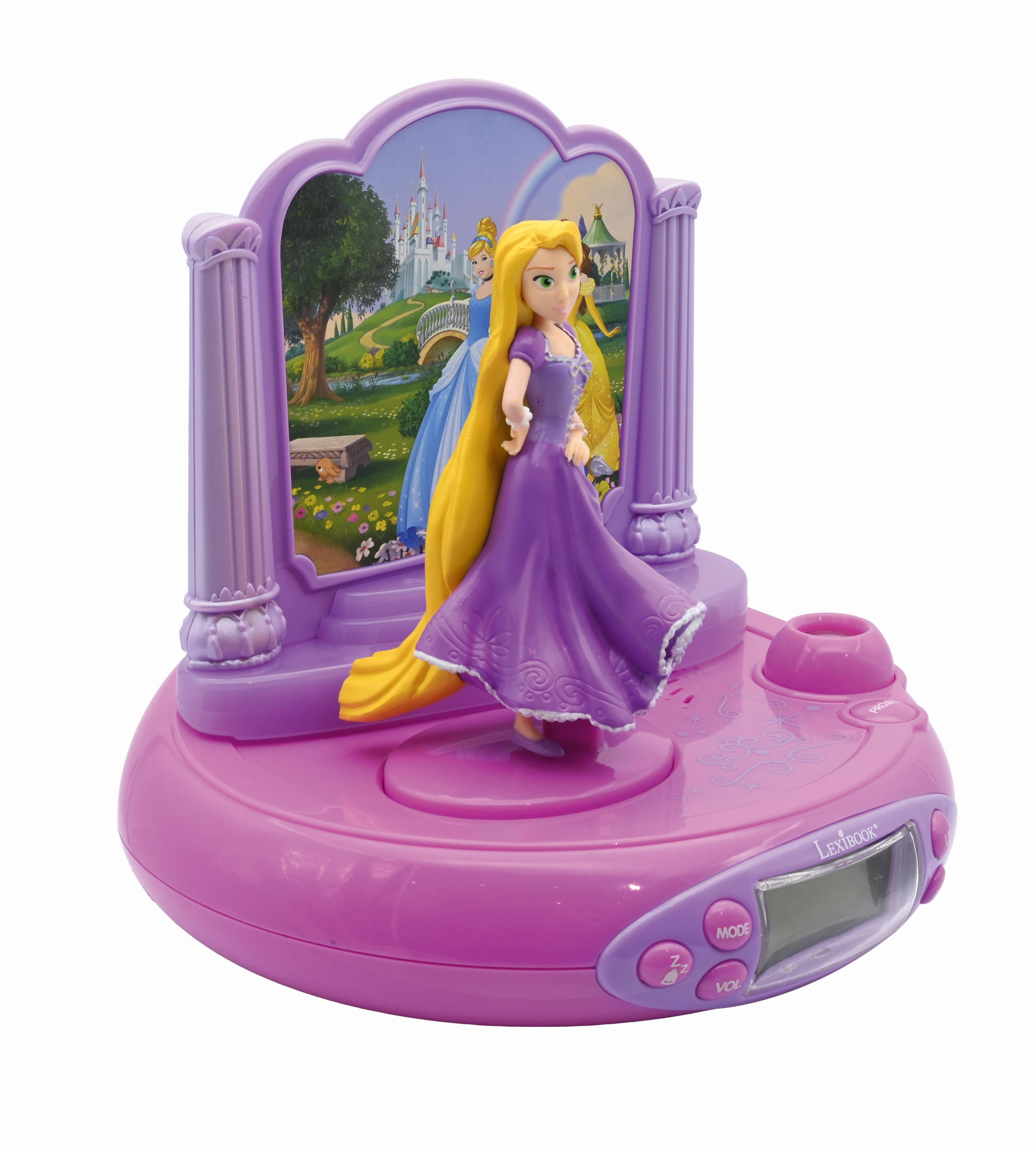 Lexibook Disney Princess Rapunzel Projector Clock with Magical Sounds ...